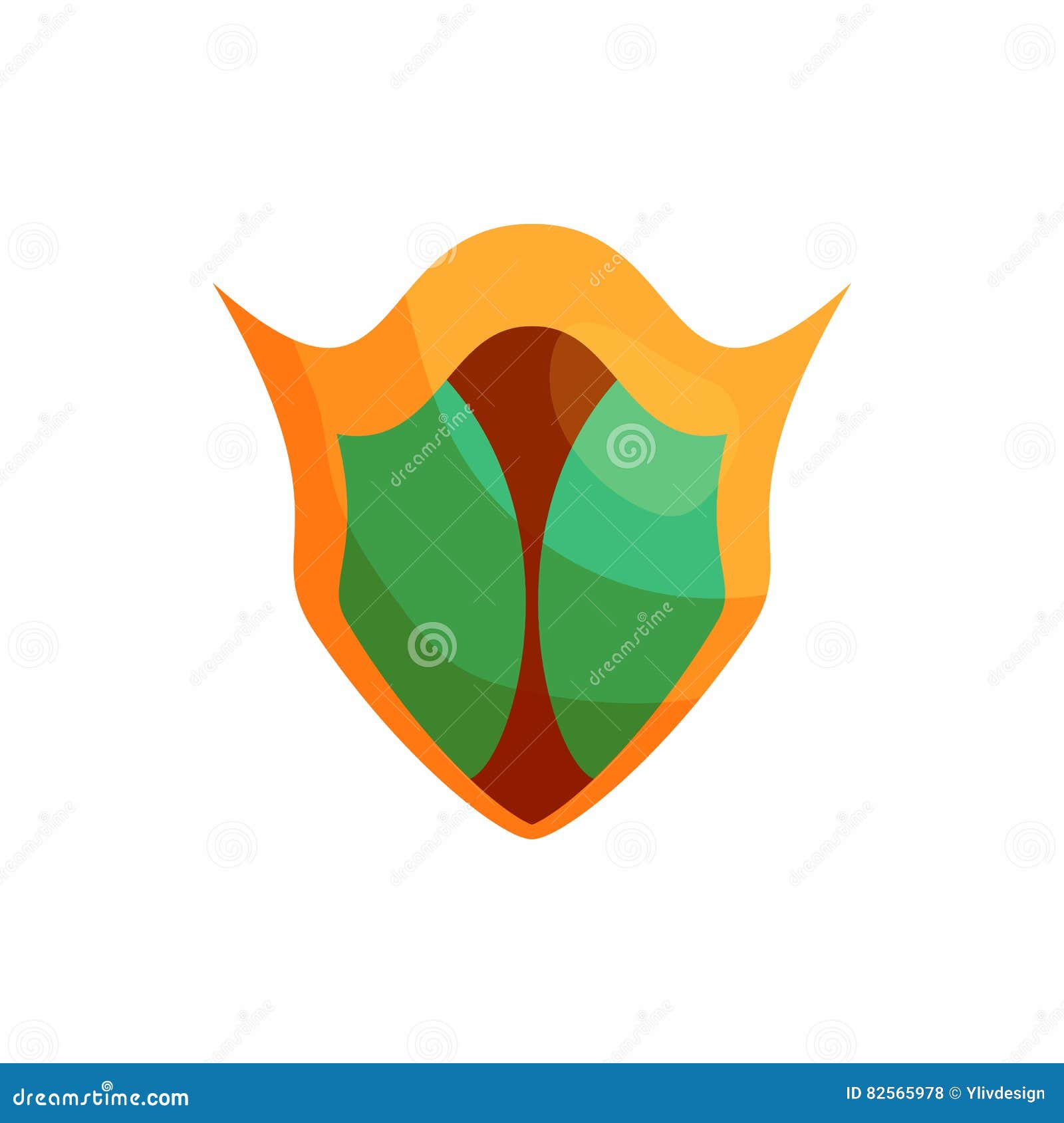 Protection Shield Icon, Cartoon Style Stock Vector - Illustration of ...