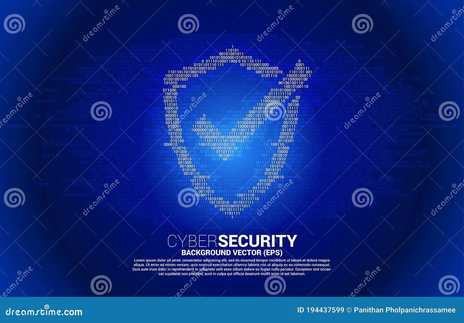Protection Shield Icon from One and Zero Binary Code Digit Matrix Style ...