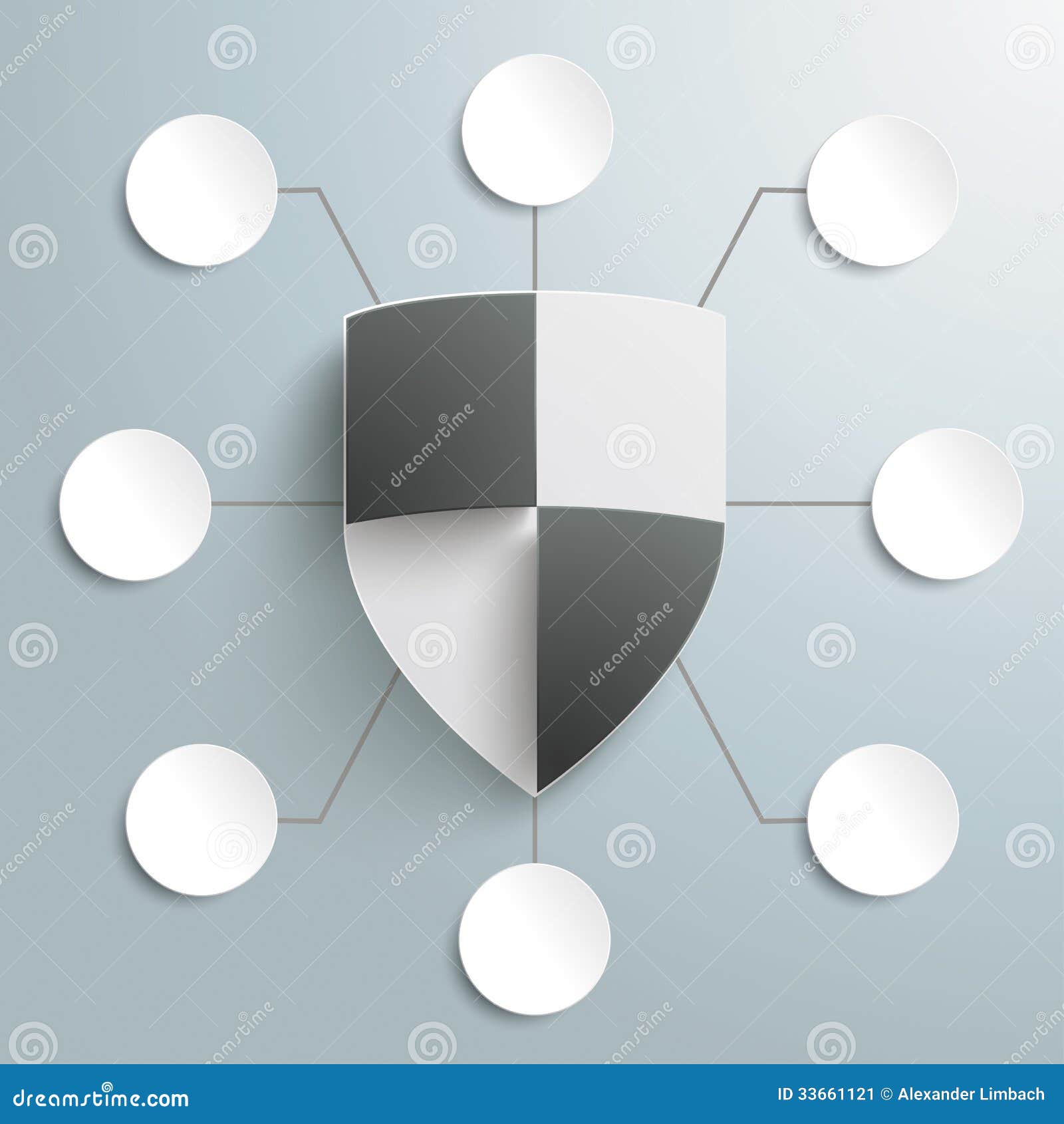 Protection Shield Infographic Design 8 Options PiA Stock Vector ...