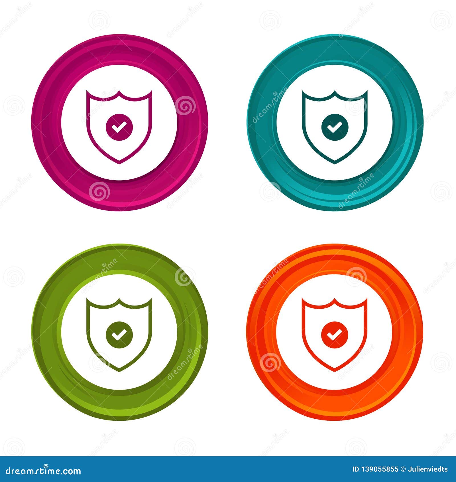 Protection Shield Line Icon. Defense Symbol Stock Vector - Illustration ...