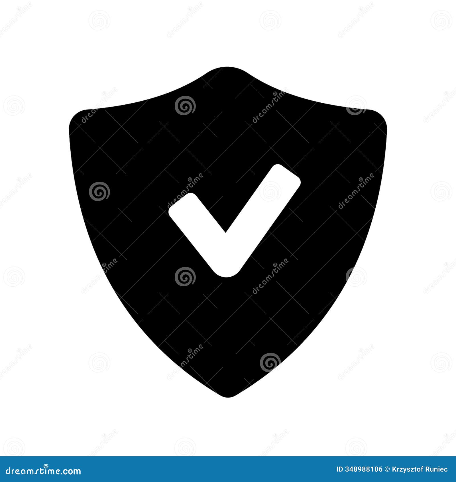 Protection, Shield Vector Icon Stock Illustration - Illustration of ...