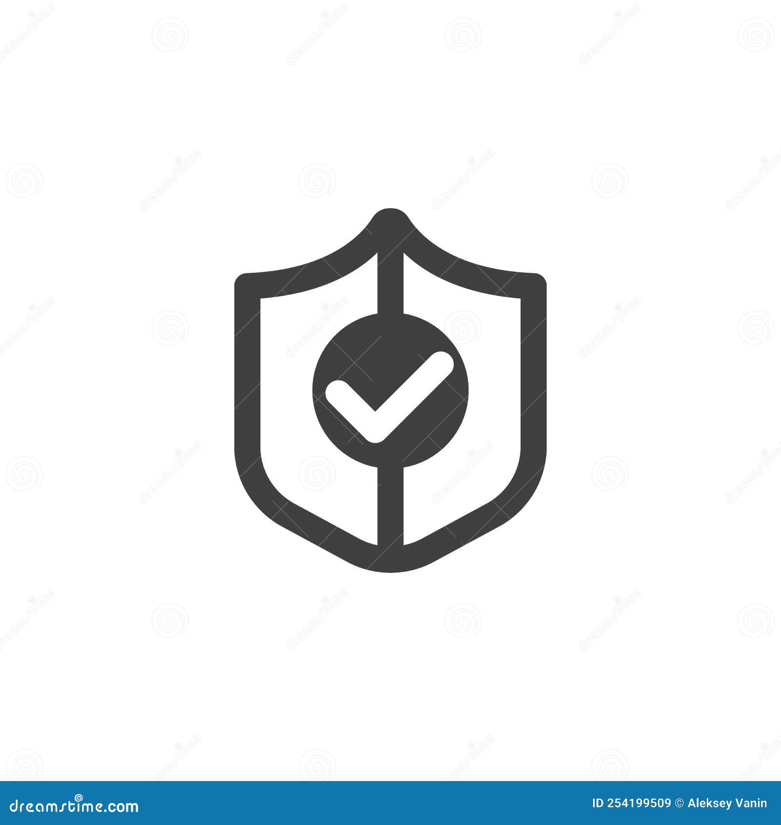 Protection Shield Vector Icon Stock Vector - Illustration of graphics ...