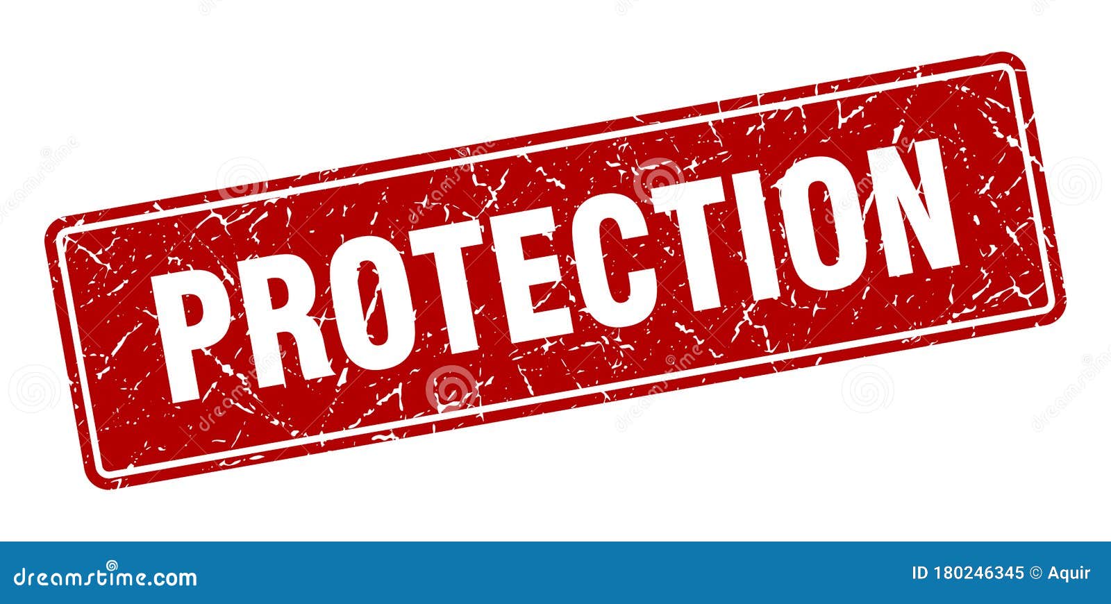 Protection Sign. Protection Grunge Stamp Stock Vector - Illustration of ...