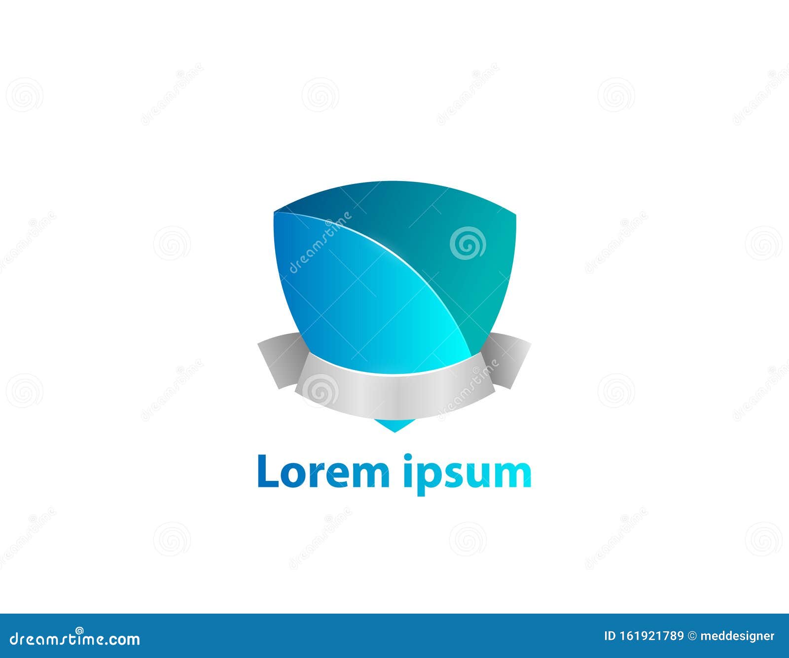 Vector Protected, Security, Shield Illustration. Stock Illustration ...