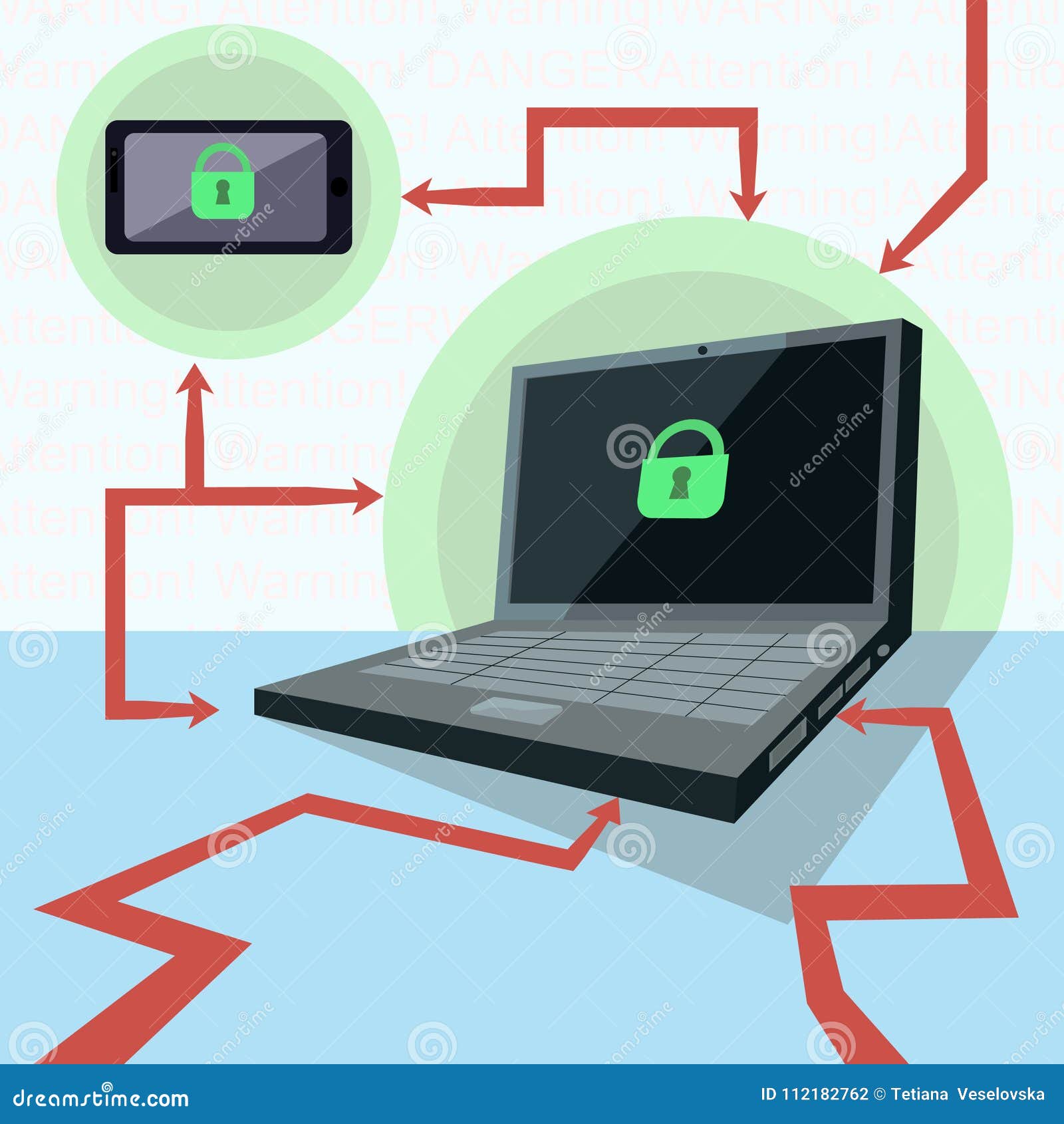 Protection from Hackers for Your Smartphone, Laptop and Computer Stock ...