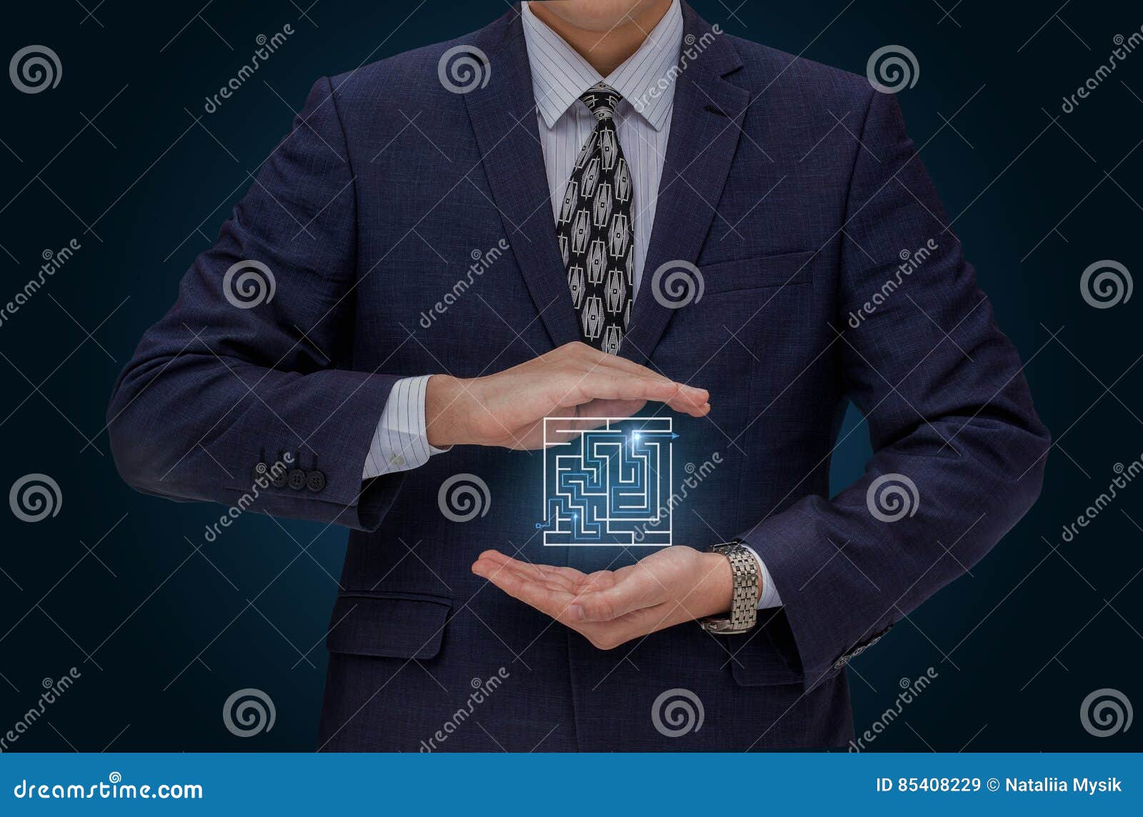 Protection Solutions in Business. Stock Image - Image of confusion ...
