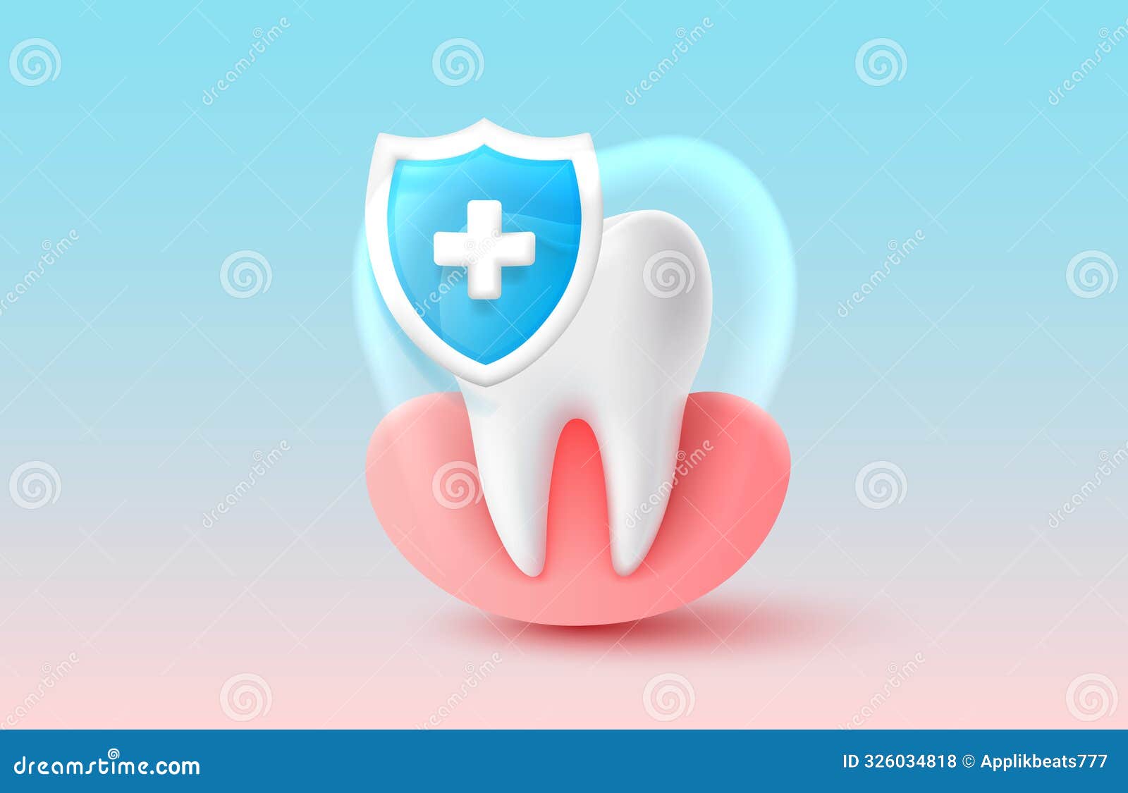Protection of Teeth, Treatment Against Viruses and Caries. Vector ...
