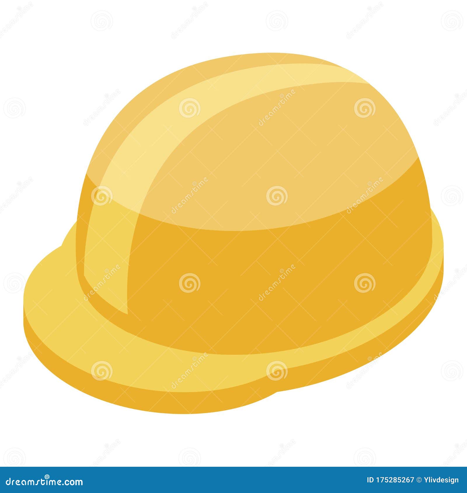 Protection Yellow Helmet Icon, Isometric Style Stock Vector ...