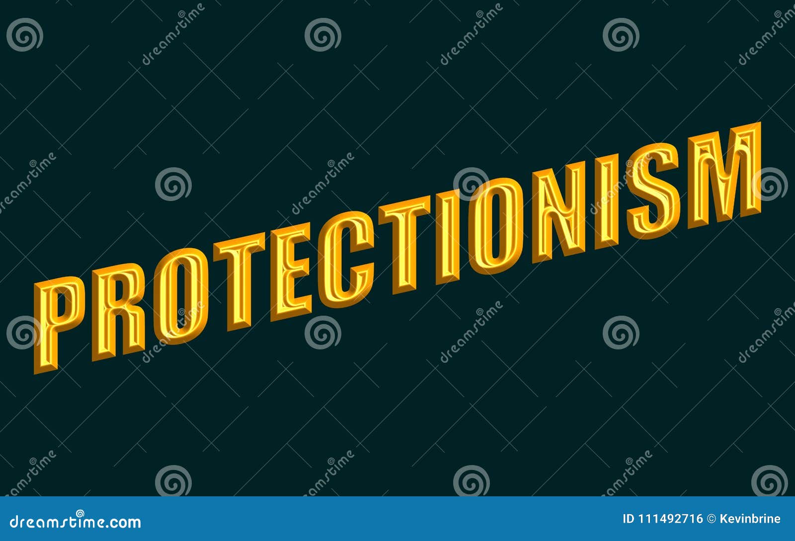 PROTECTIONISM Text On Red Orange Ribbon Stamp Stock Image ...