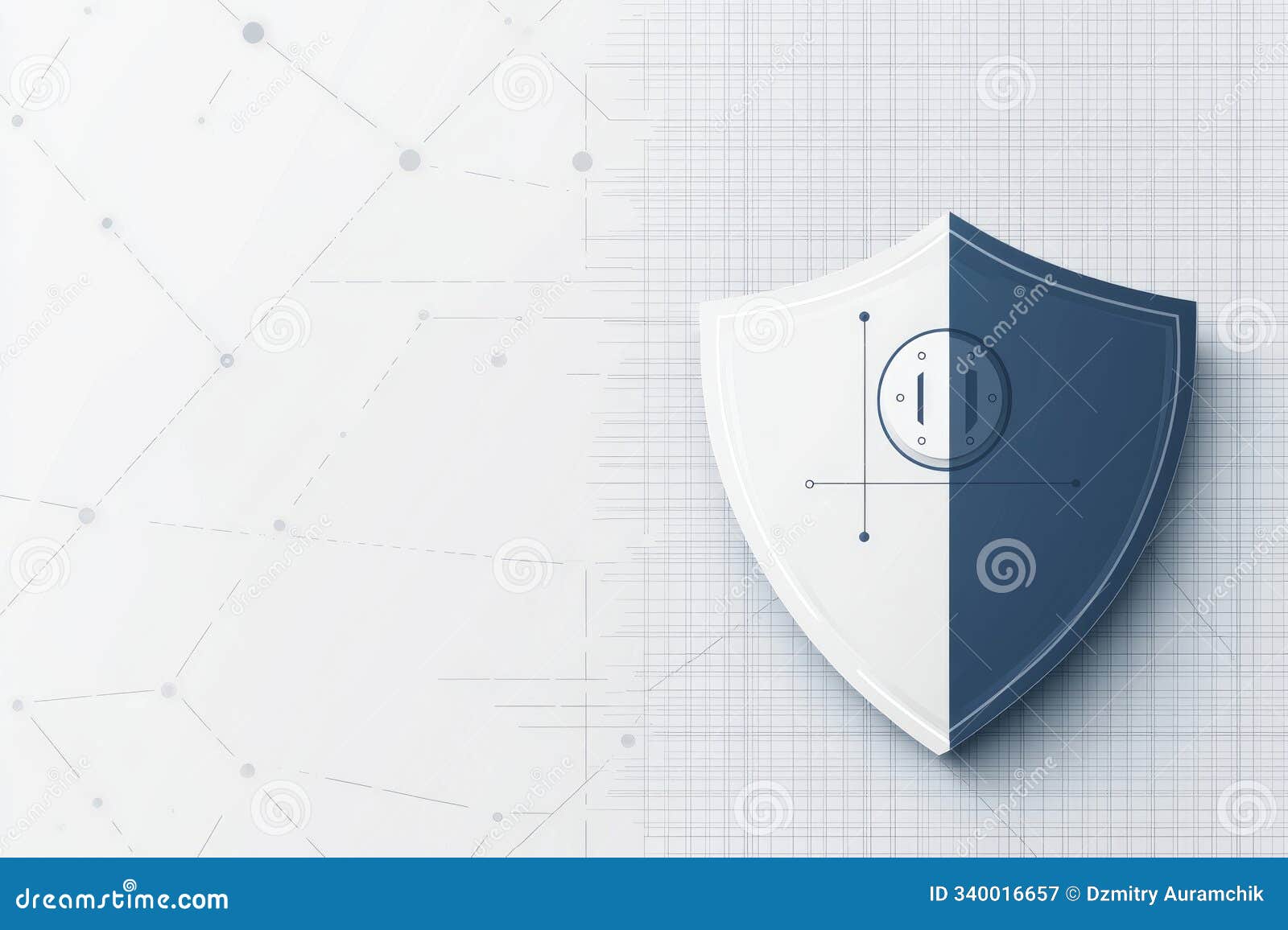 Protective, Antivirus and Safety Shield with Mockup Placed on Light ...