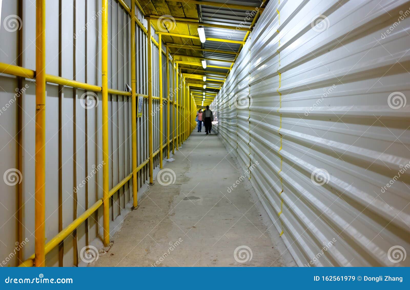Protective Canopy Over the Sidewalk View Near a House Under ...