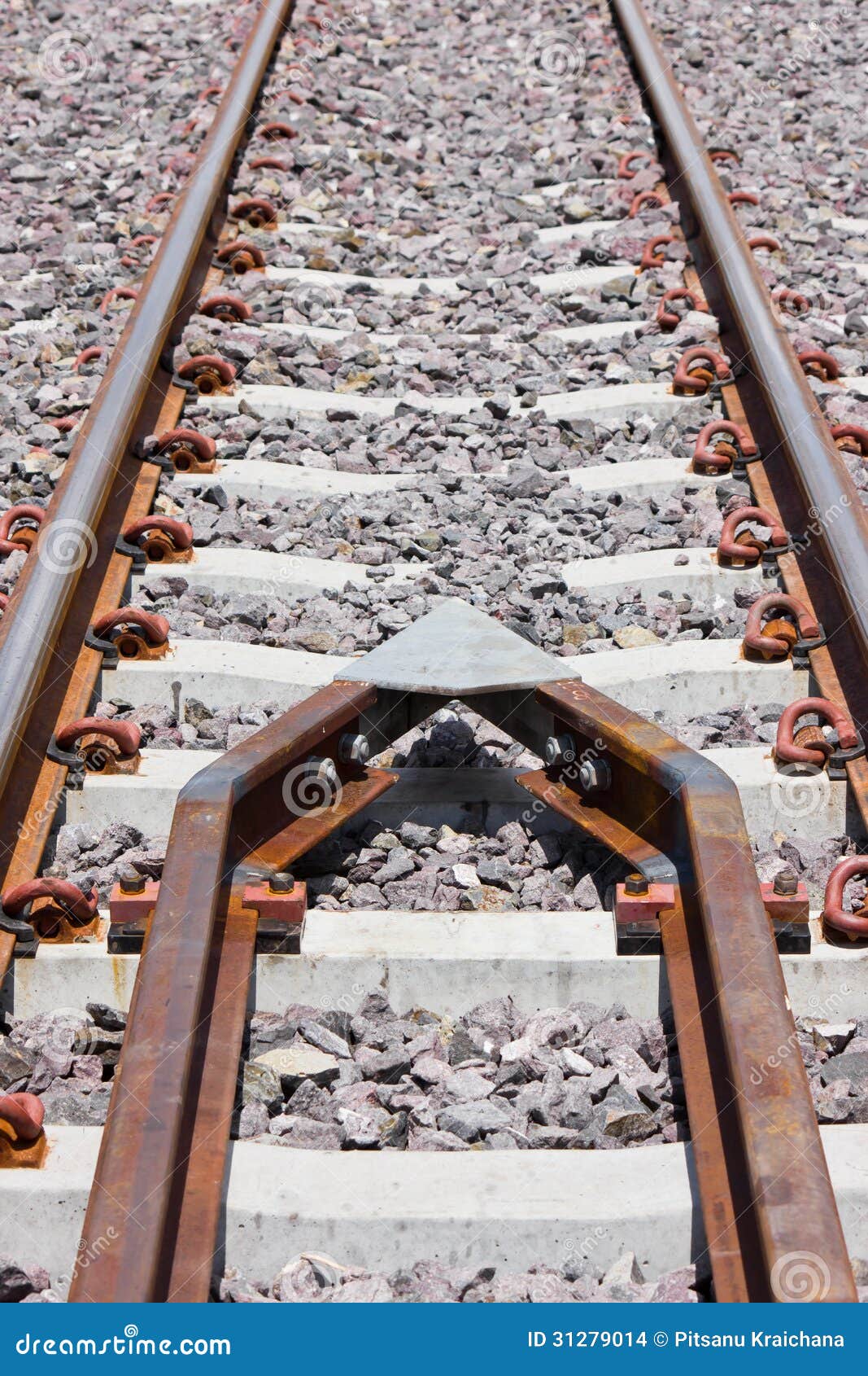 Protective Derailment of the Train. Stock Photo - Image of crossroad ...