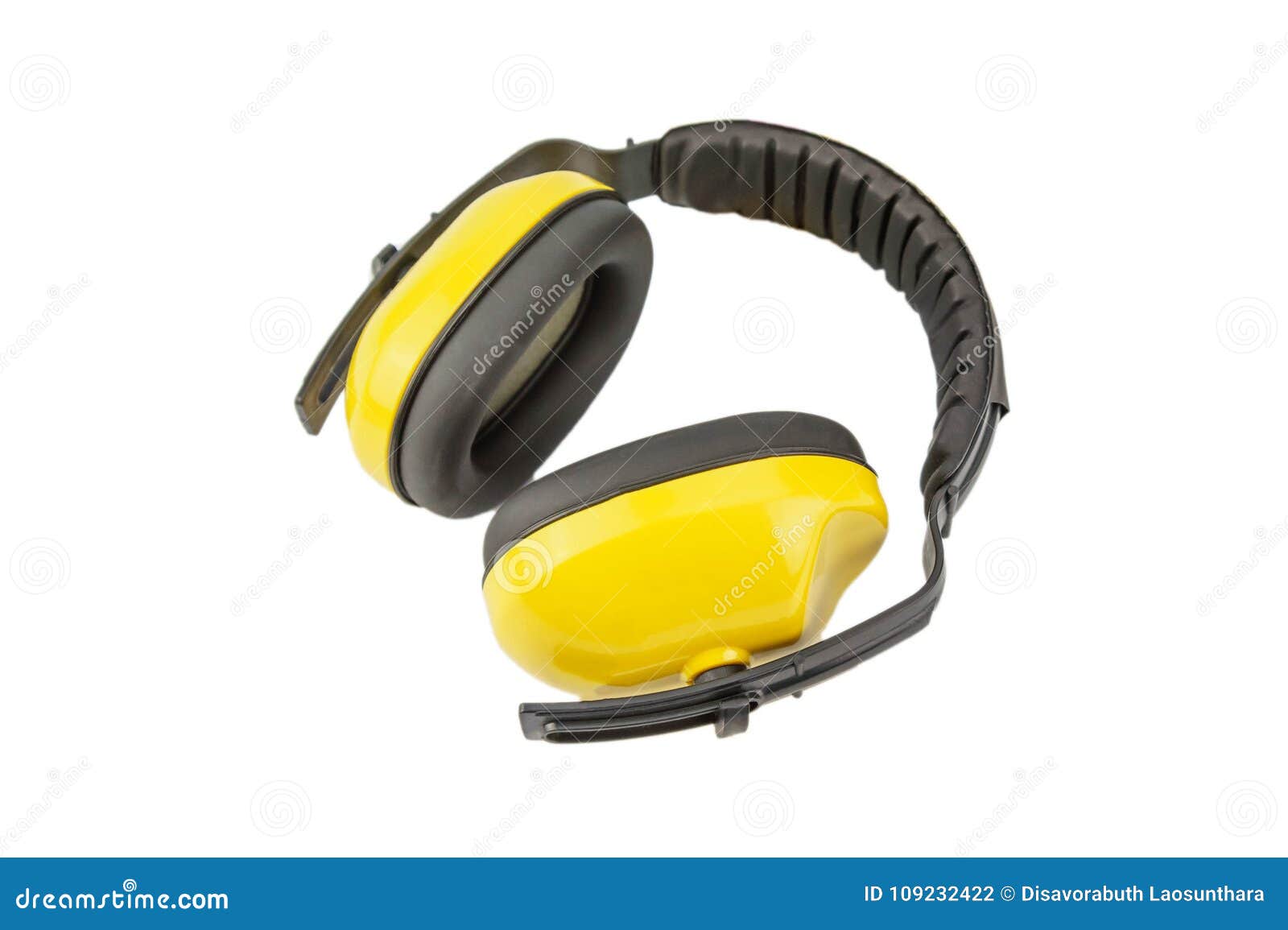 Protective Ear Muffs Isolated on White Background Stock Photo - Image ...
