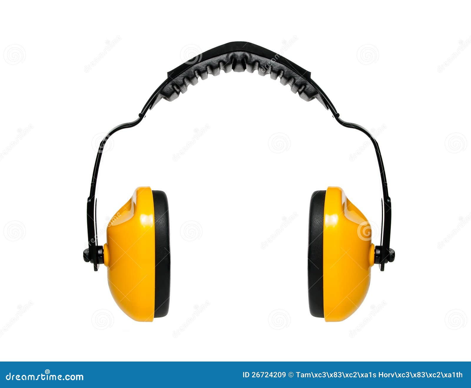 Protective Ear Muffs with White Backgroun Stock Image - Image of noise ...