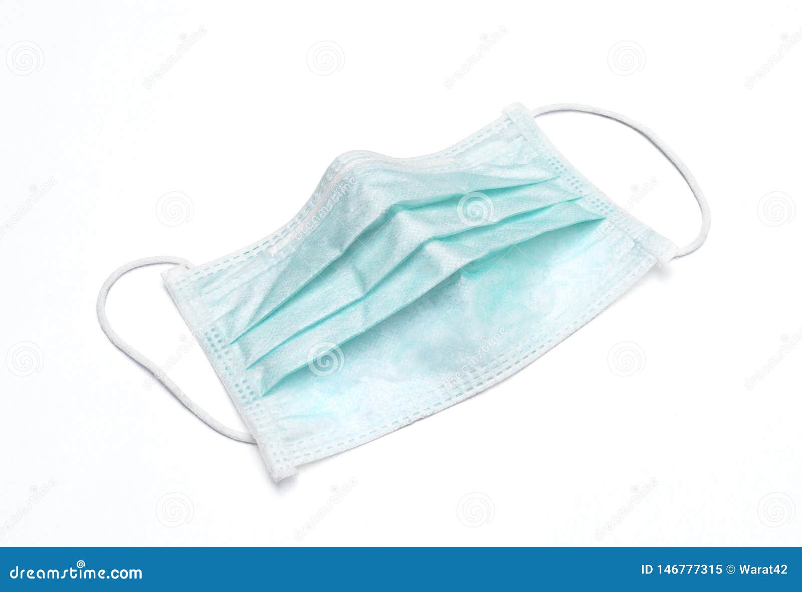 Protective Face Mask on White Background Stock Image - Image of dust ...