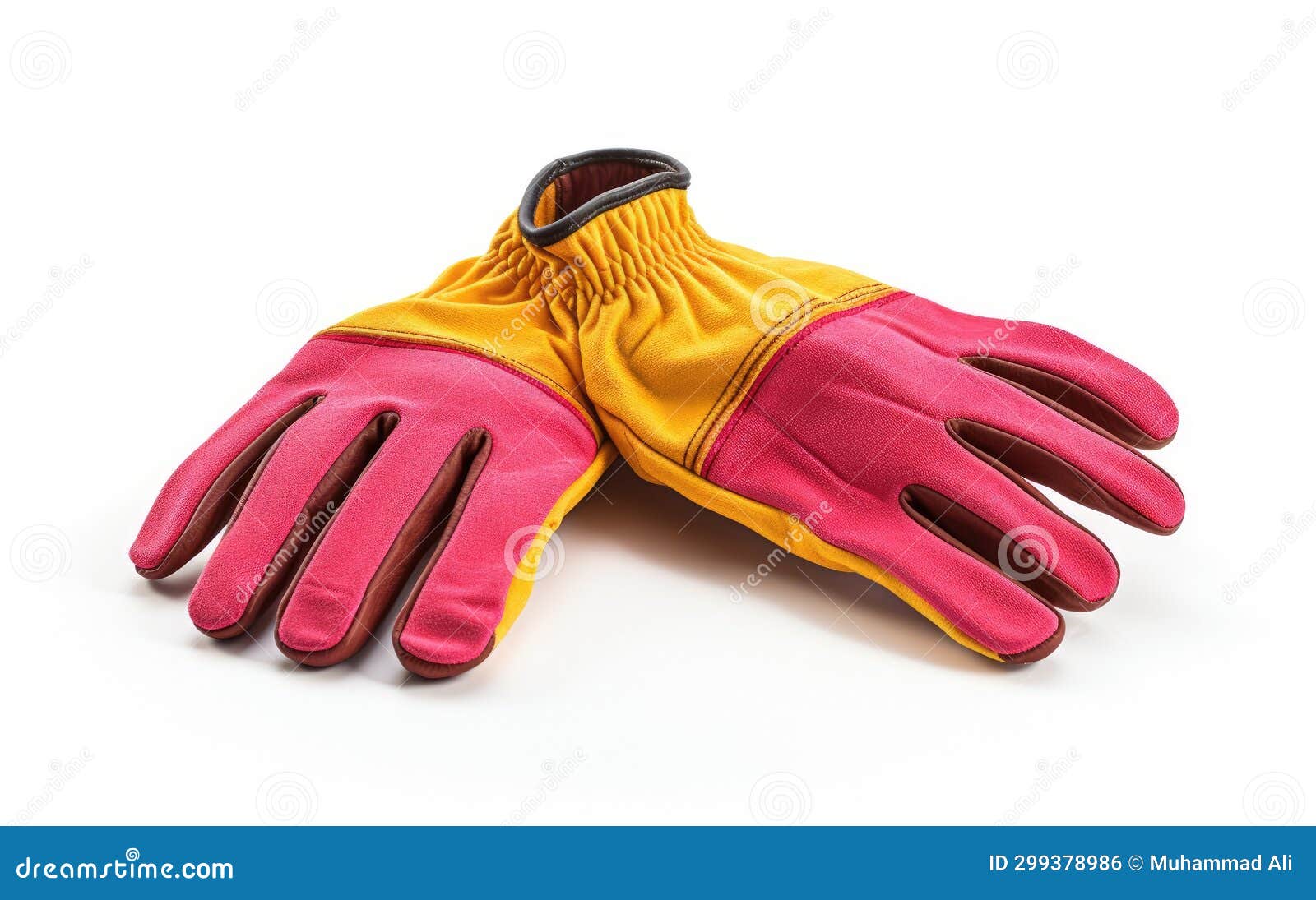 Protective Hand Gear on White Background Stock Illustration ...