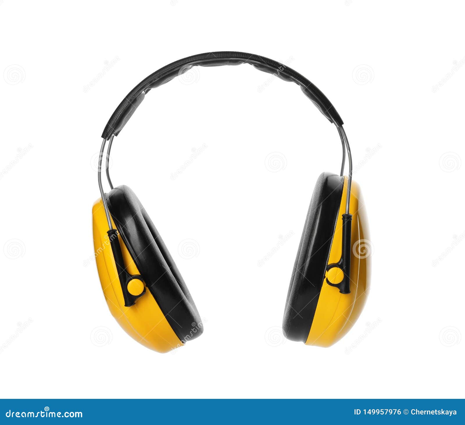 Protective Headphones on White. Professional Construction Accessory ...