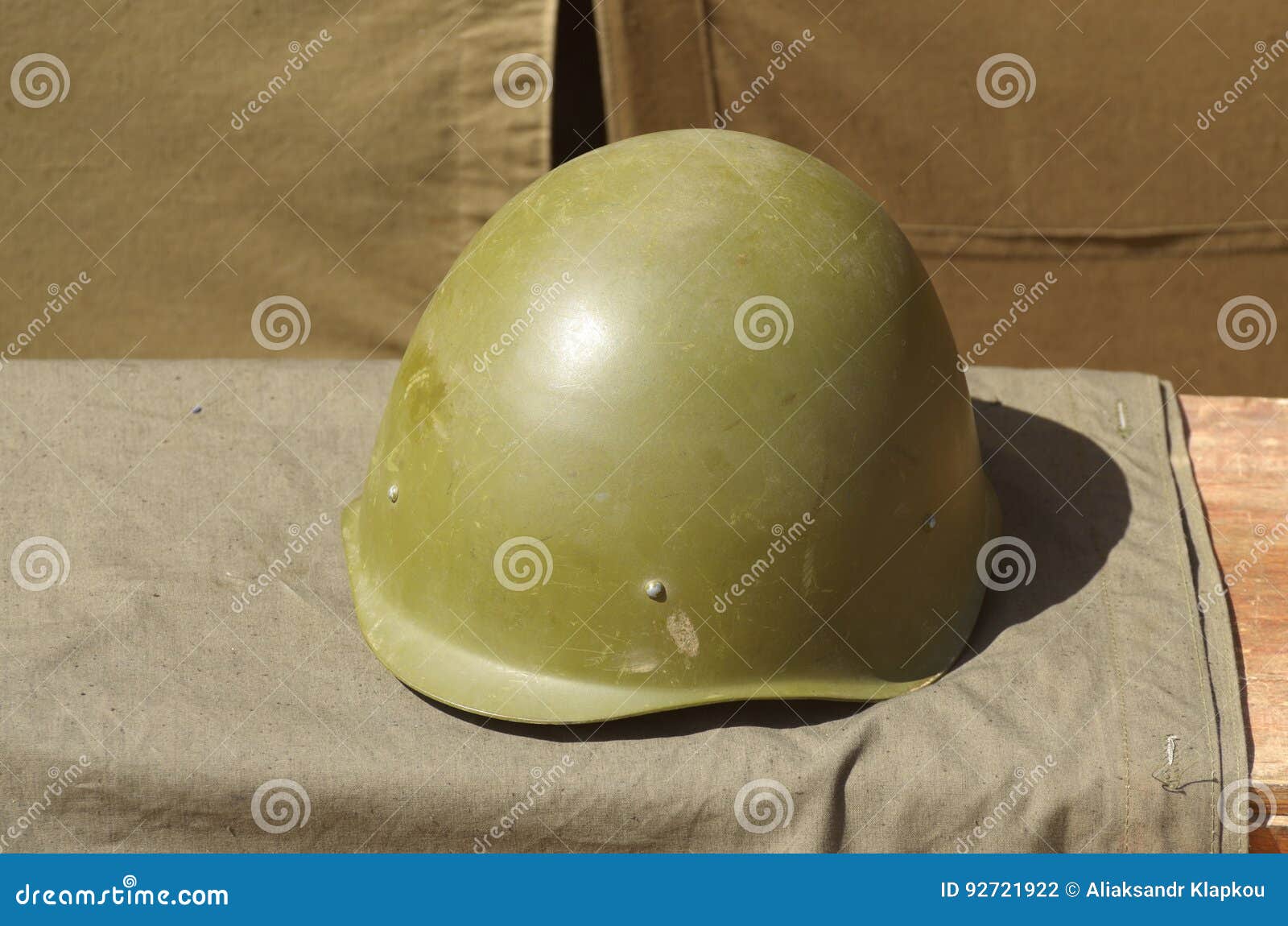 Protective Helmet of a Russian Soldier. Stock Photo - Image of ...