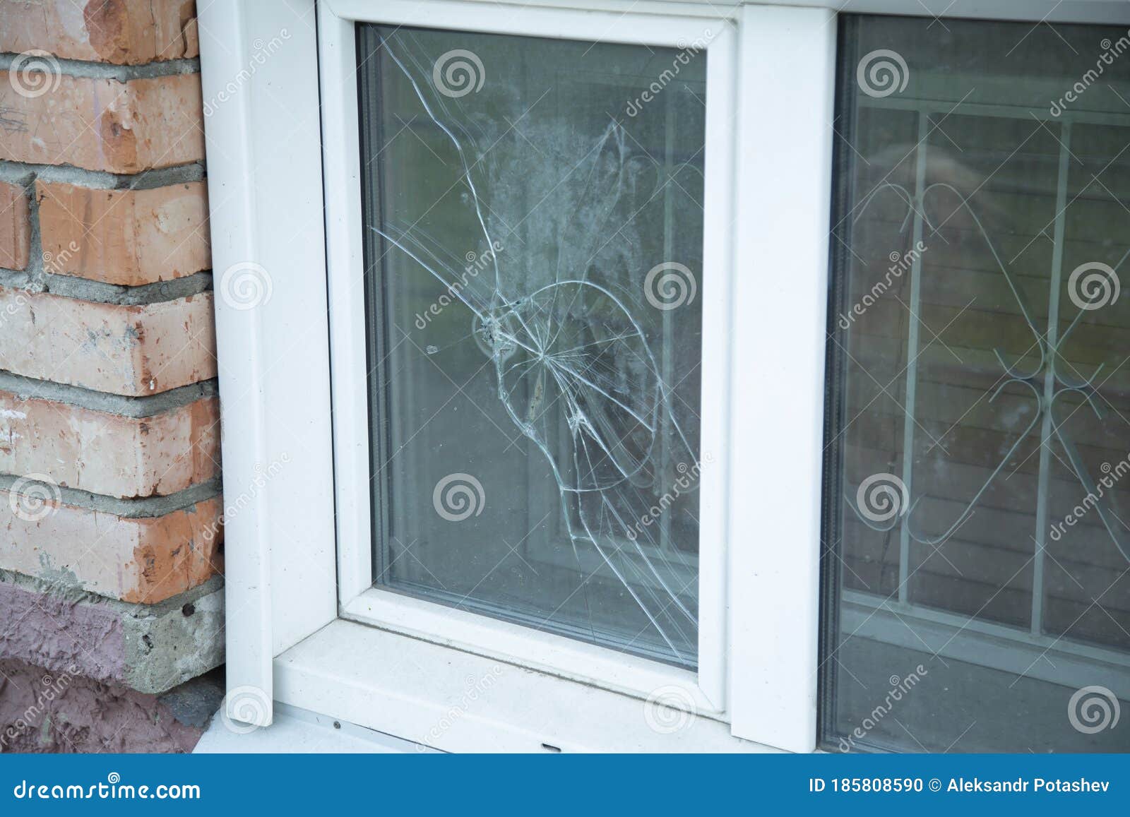 Protective Impact-resistant Film Installed on the Glass. Test the ...