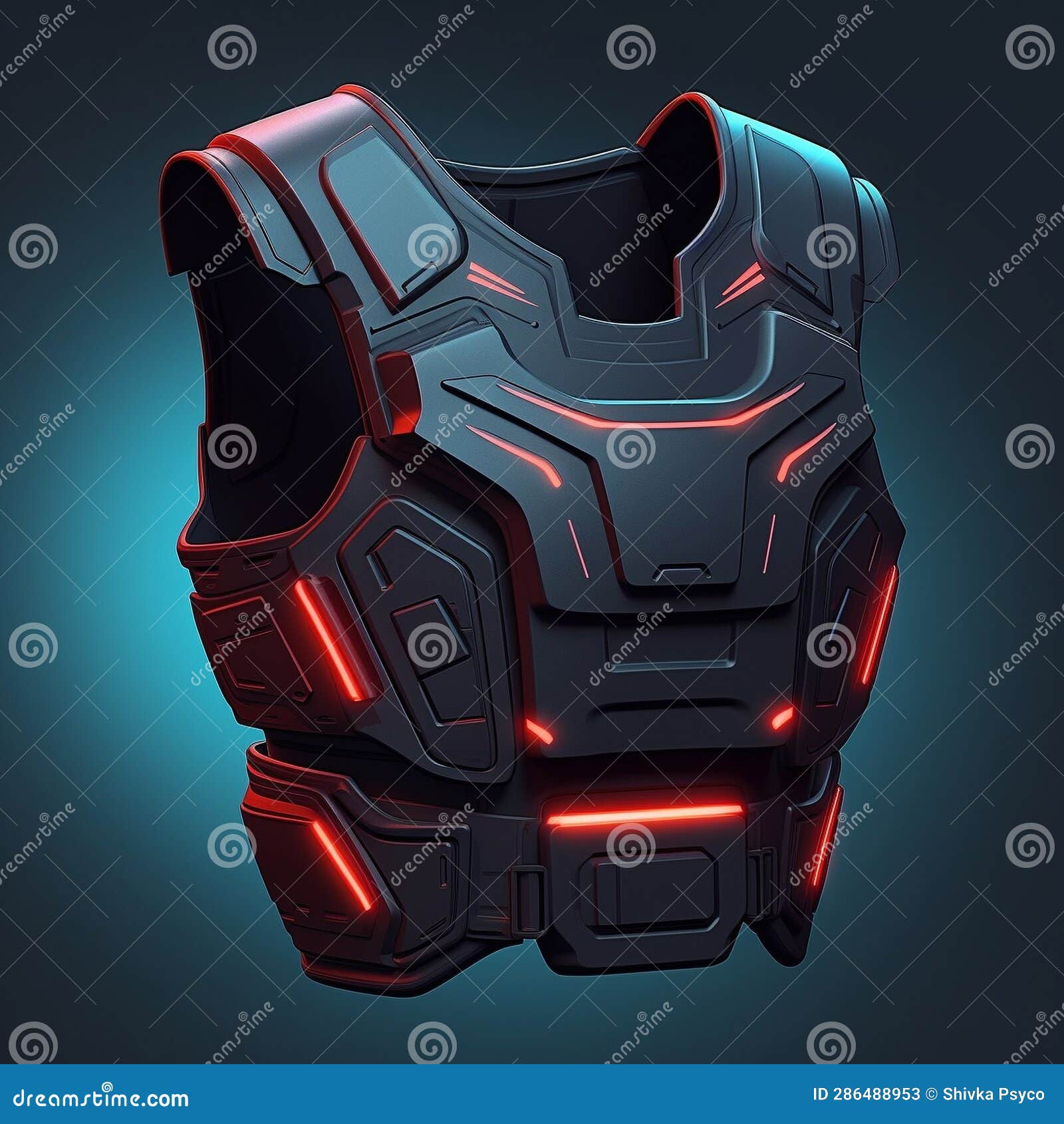 A Protective Jacket on Dark Background Generative AI Stock Illustration ...