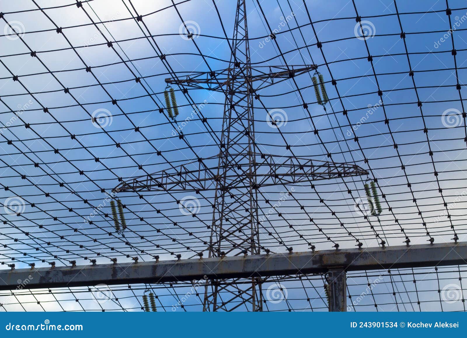 Protective Mesh Under the High-voltage Line, Safety and Maintenance of ...