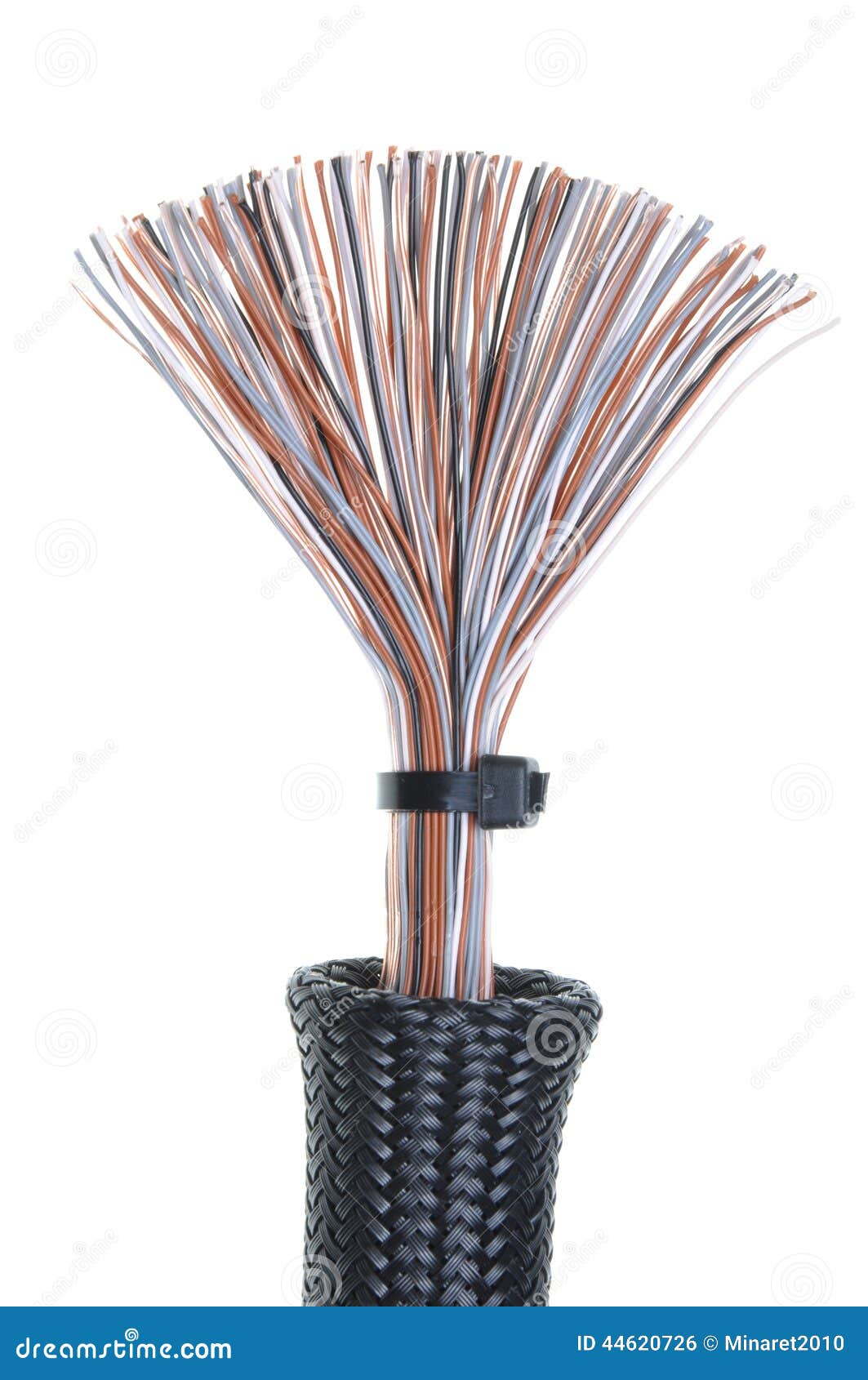 Protective Pipe with Cables Stock Photo - Image of energy, background ...