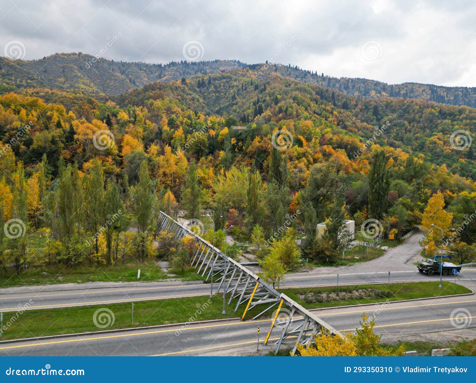 A Protective Structure Against Landslides on the Road in the Mountains ...