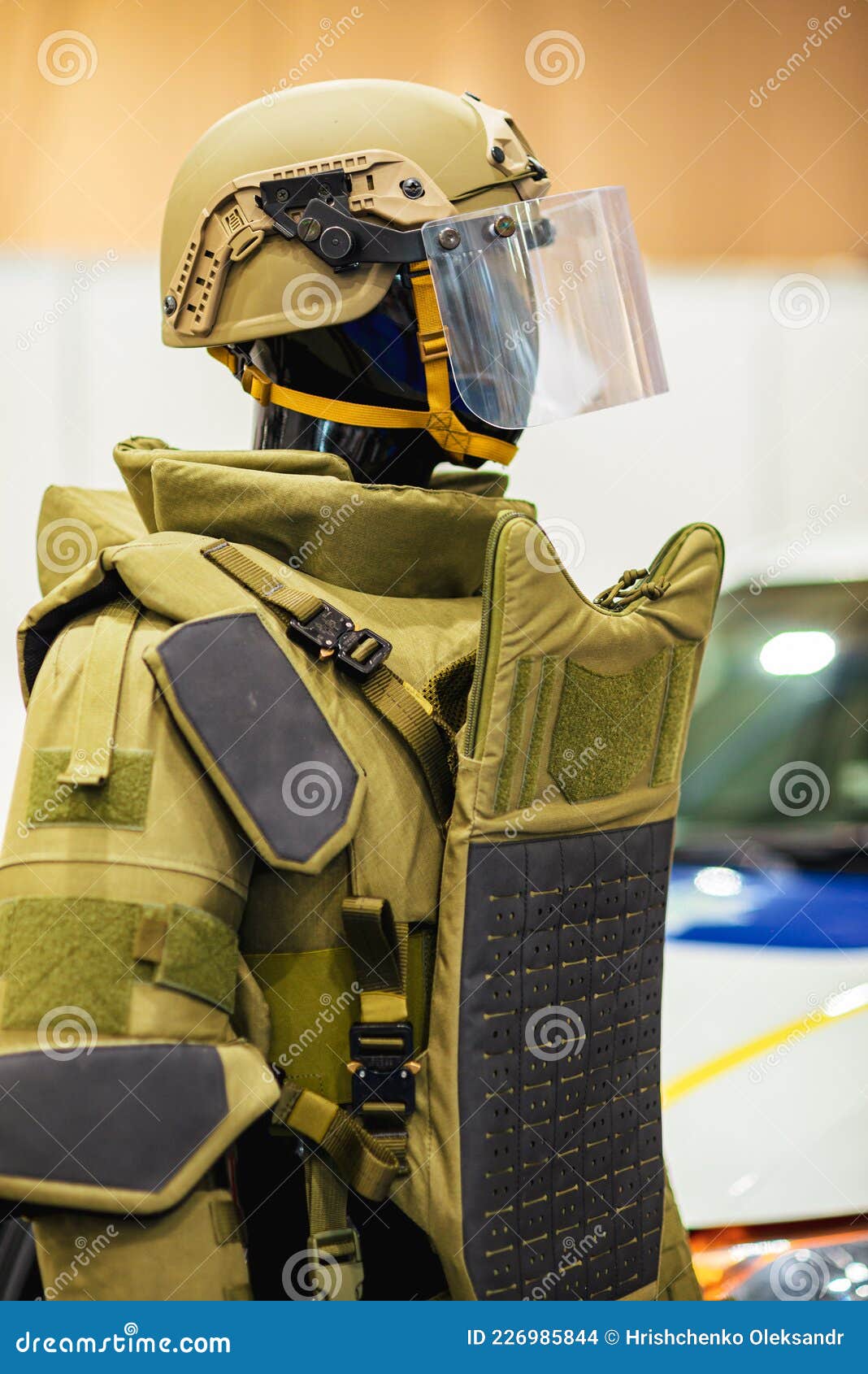 Protective Suit for Demining Mines and Shells Stock Photo - Image of ...