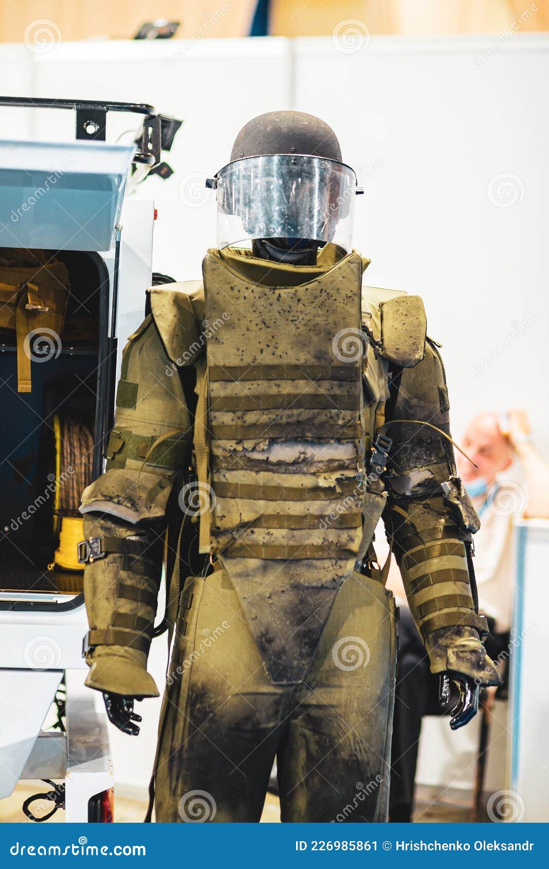 Protective Suit for Demining Mines and Shells Stock Image - Image of ...