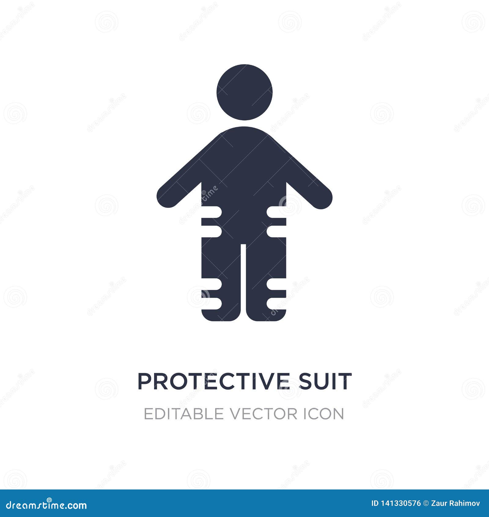 Protective Suit Icon on White Background. Simple Element Illustration ...