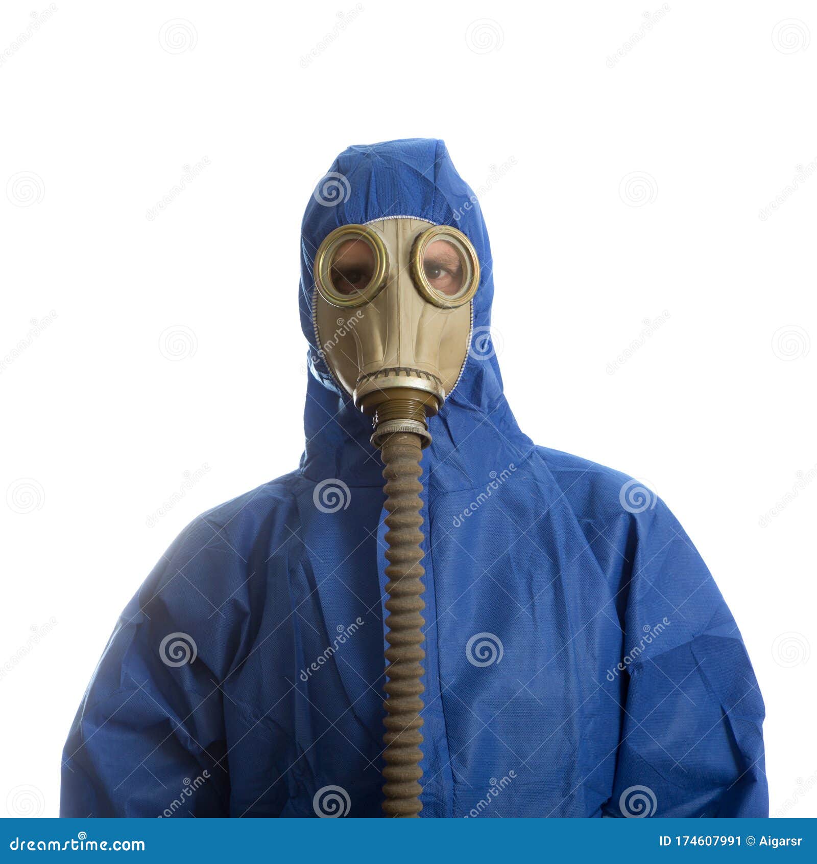 Protective Suite with Mask. Stock Image - Image of portrait ...