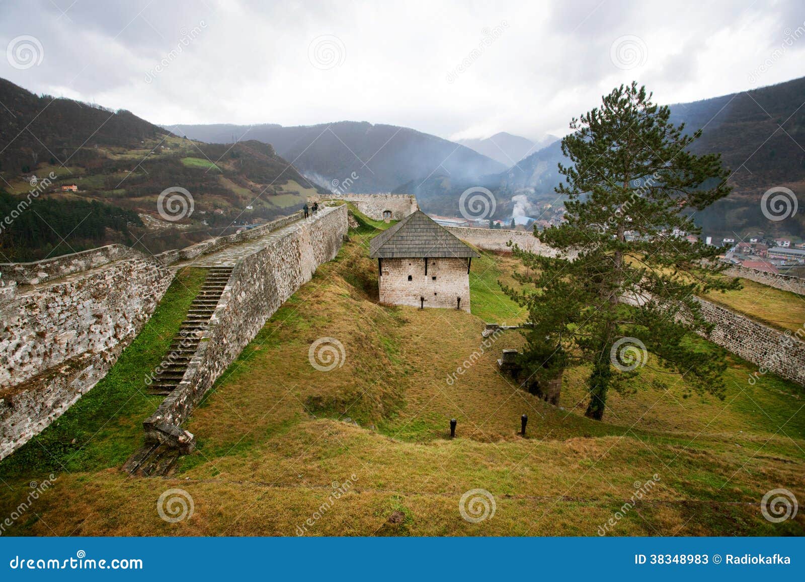 Protective Walls of the Ancient Fortress Stock Image - Image of ...