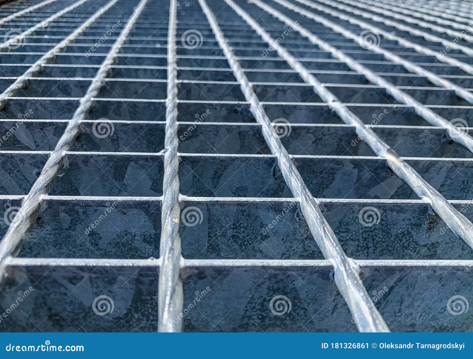 Protective Welded Metal Mesh of Ribbed Rods. Stock Image - Image of ...