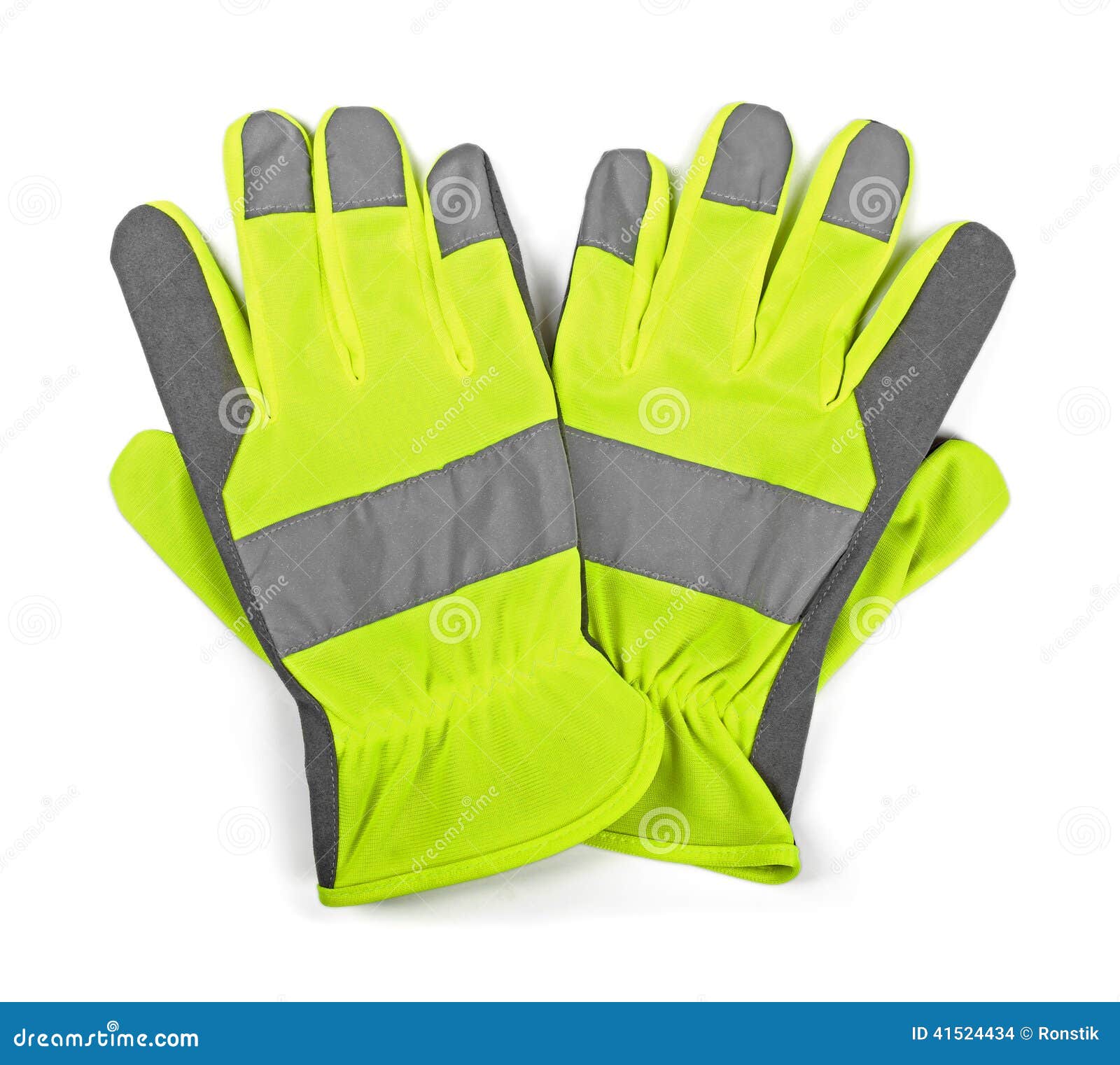 Protective Work Gloves Isolated on White Stock Photo - Image of ...