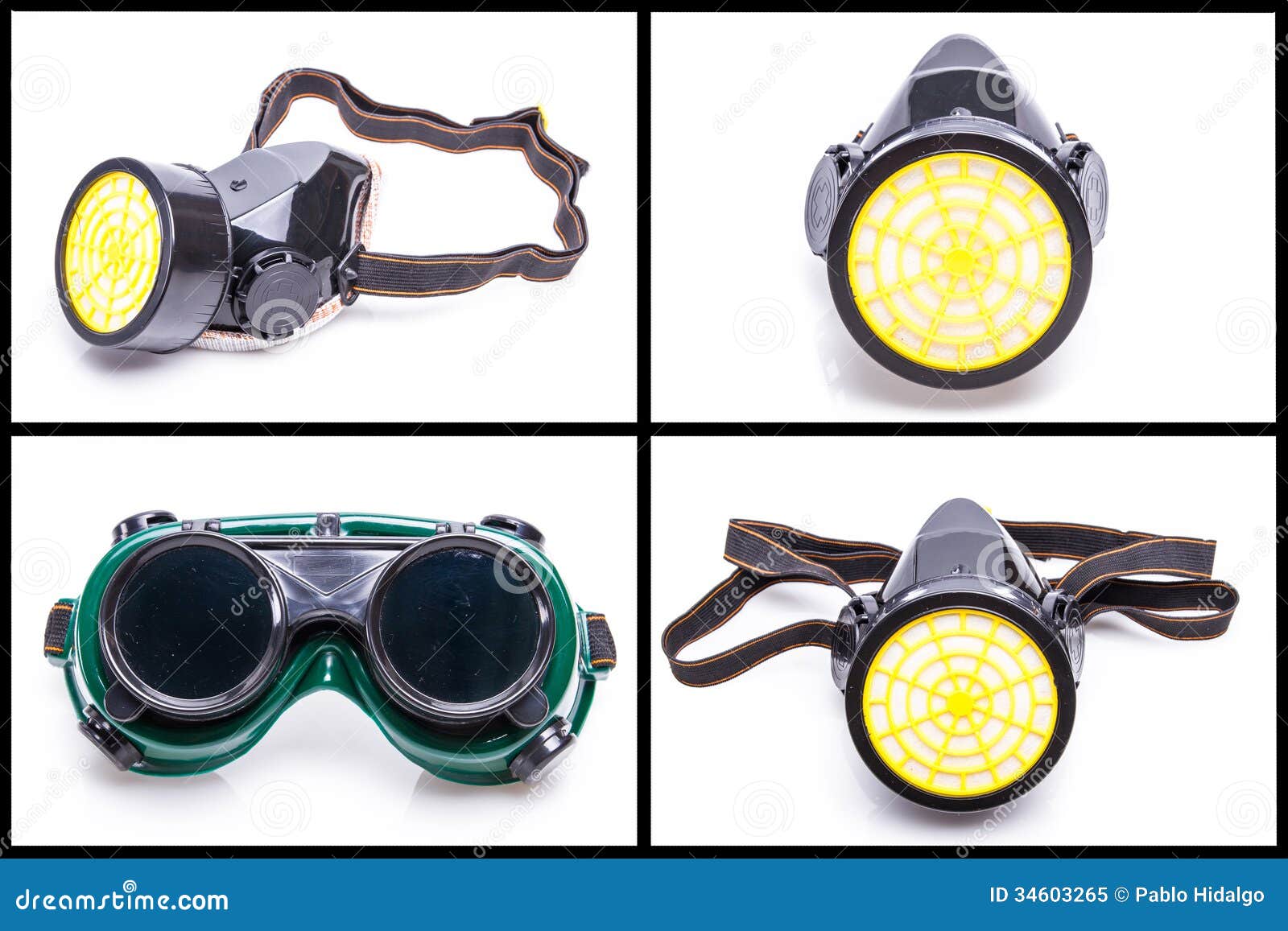 Protective Workwear Glasses and Dust Mask Stock Image - Image of ...