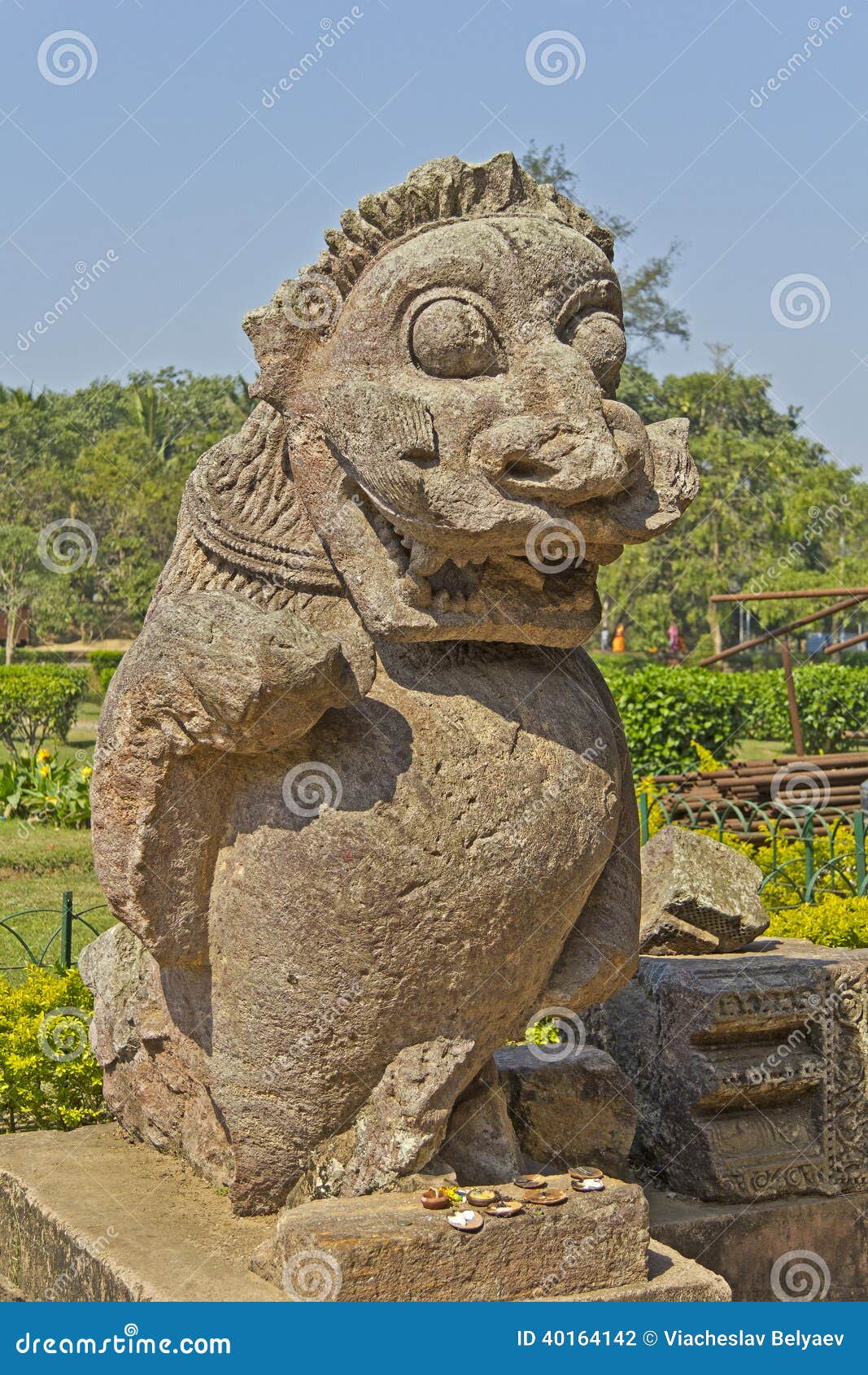 Protector of the Ancient Temple Stock Photo - Image of travel ...