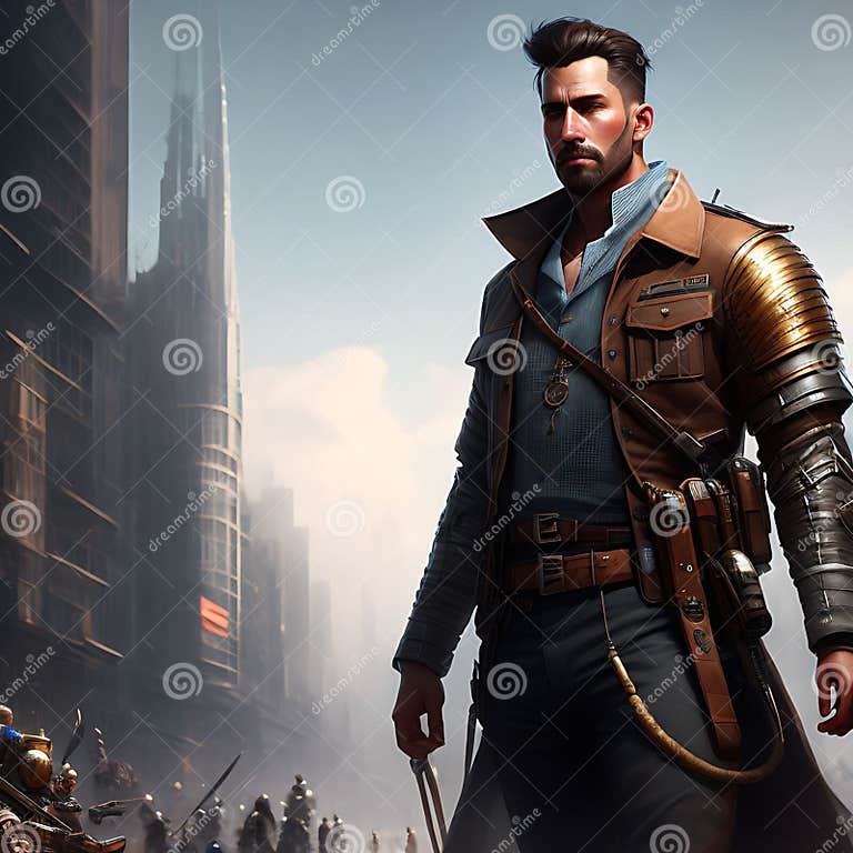 The Protector stock illustration. Illustration of military - 277615206