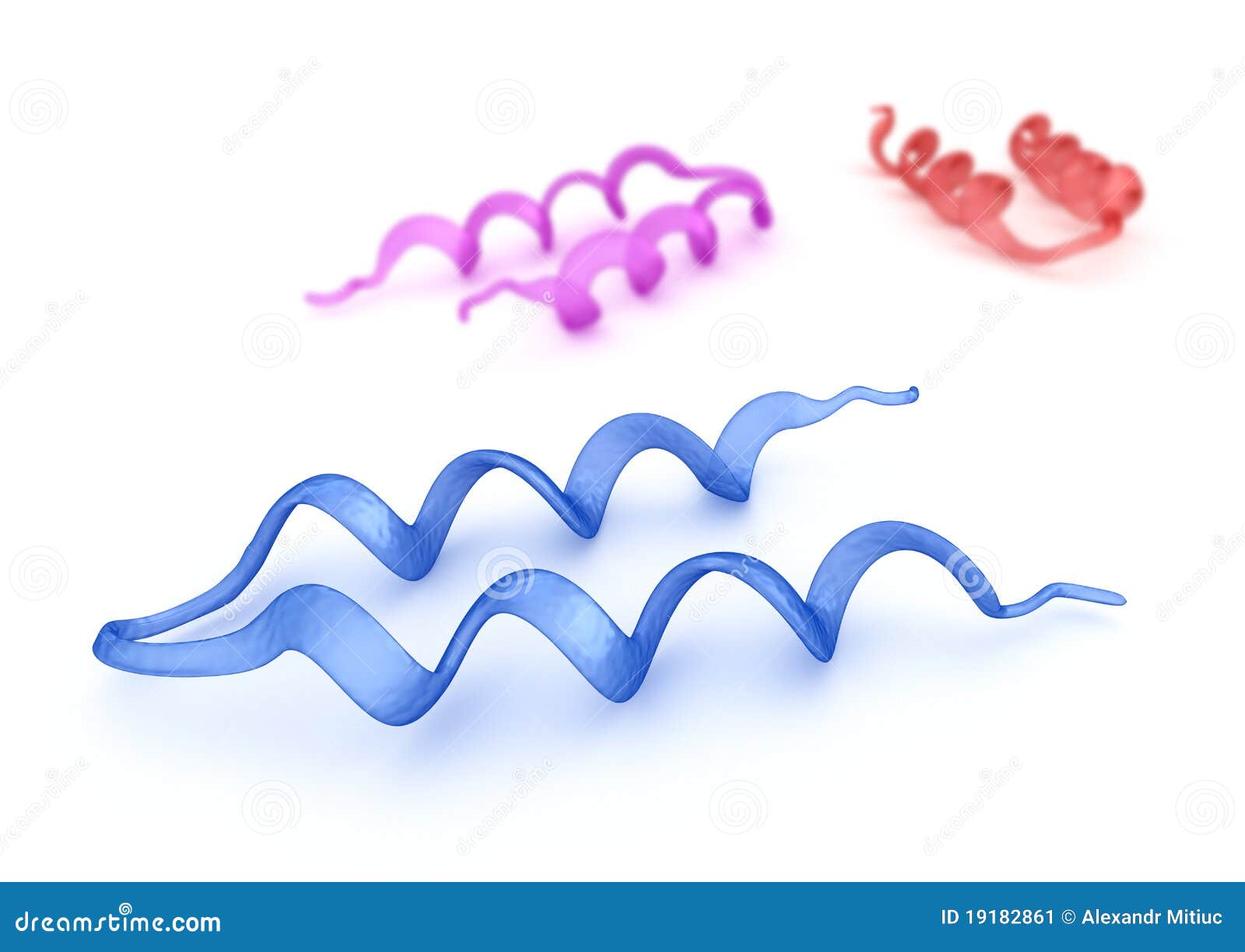 Protein 3D model stock illustration. Illustration of helix - 19182861