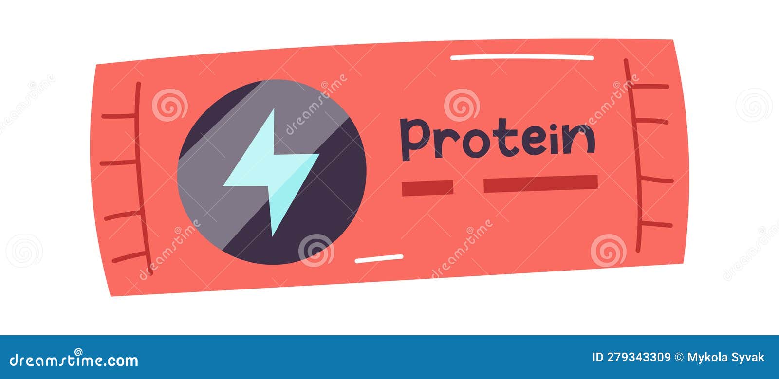 Protein Bar Food stock vector. Illustration of food - 279343309