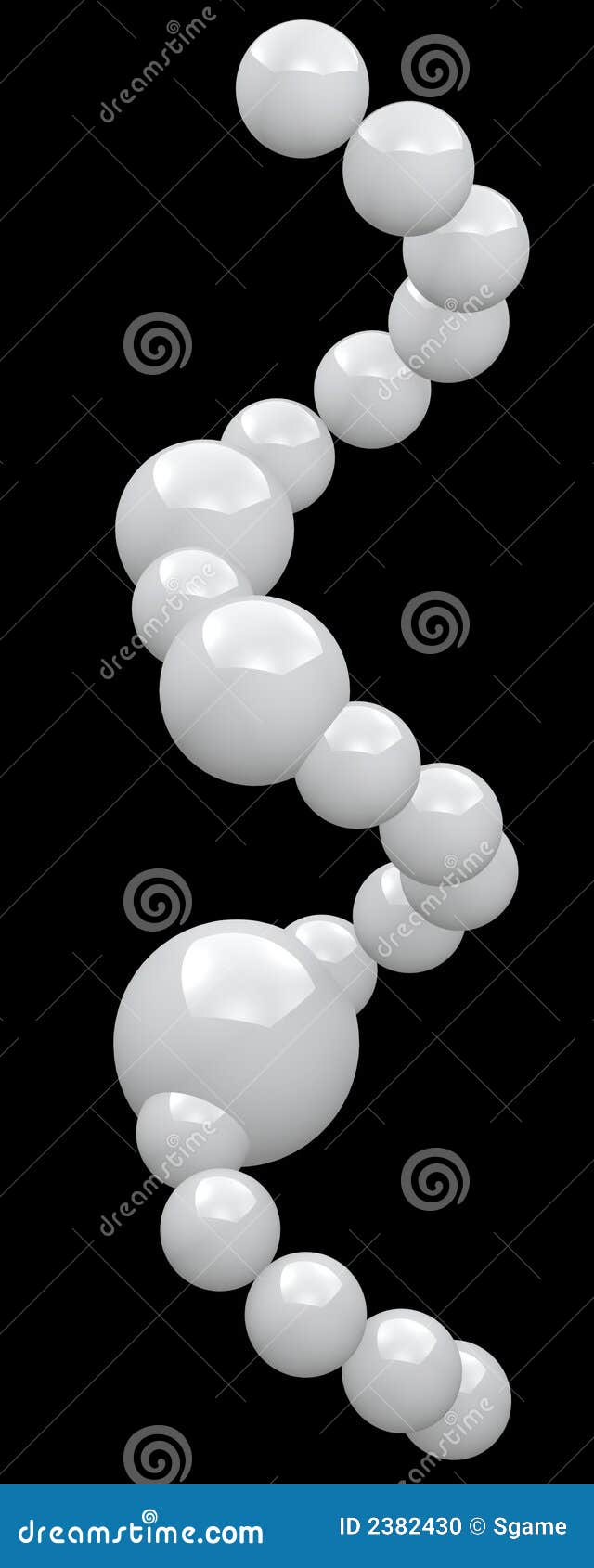 Protein chain stock illustration. Illustration of medical - 2382430