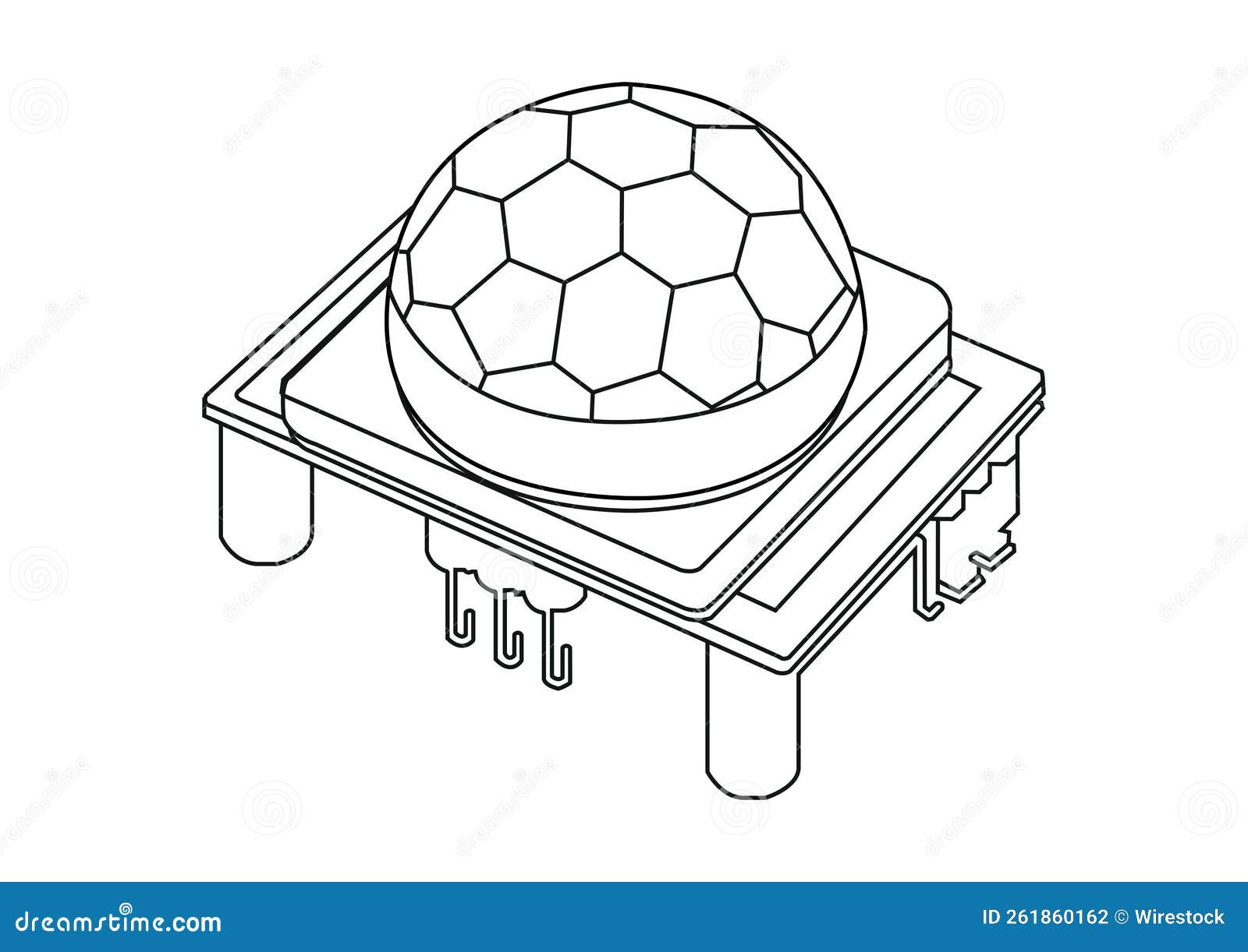 Protein Information Resource (PIR) Motion Sensor Stock Illustration ...