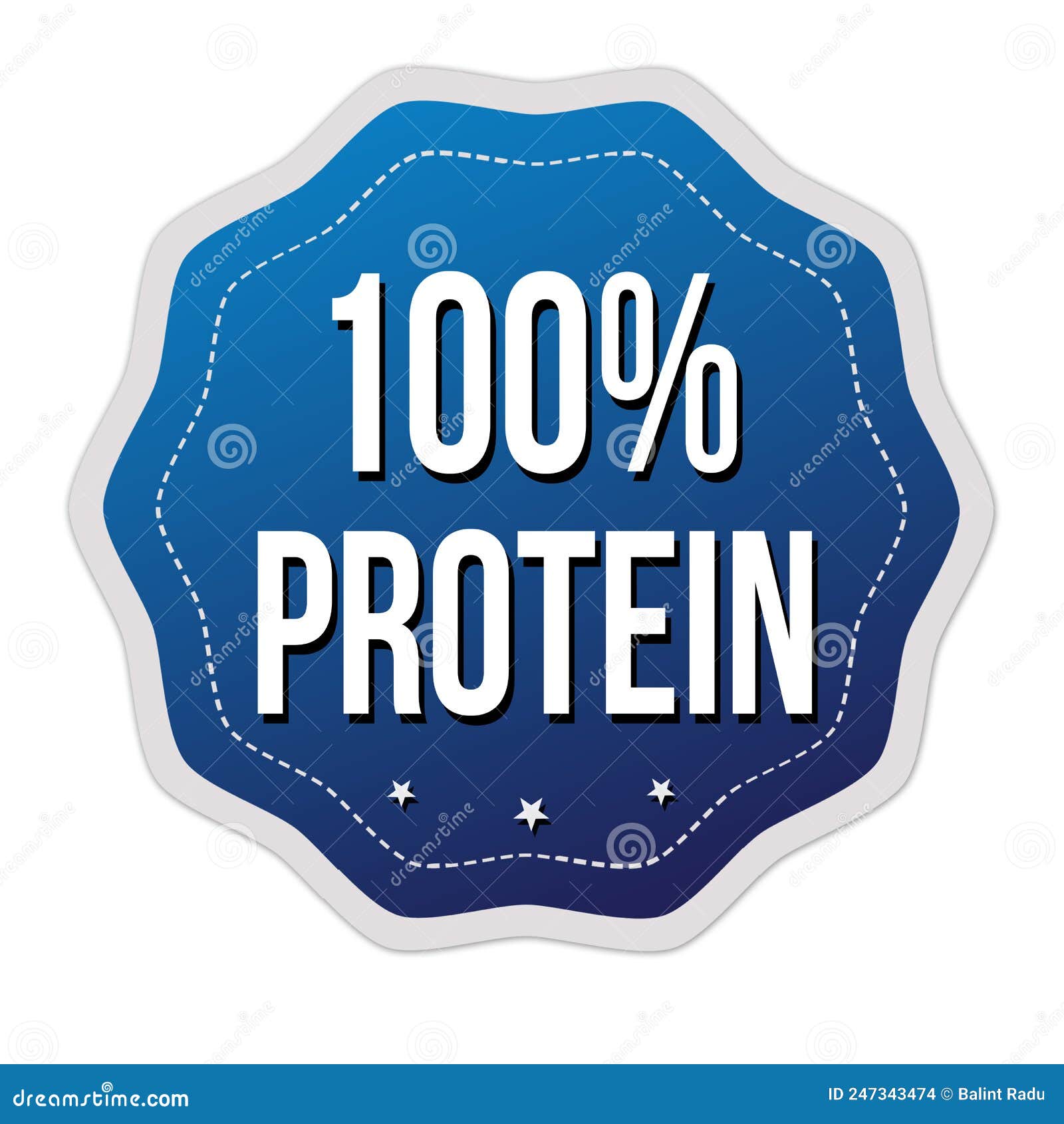 100 Protein Label or Sticker Stock Vector - Illustration of ingredient ...