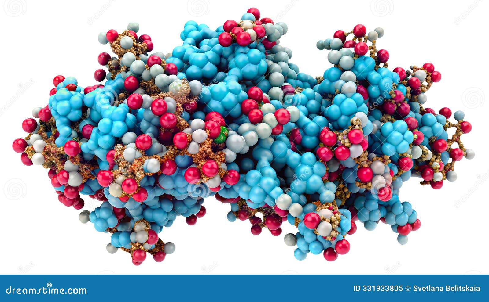 Protein Molecule Isolated Illustration Stock Illustration ...