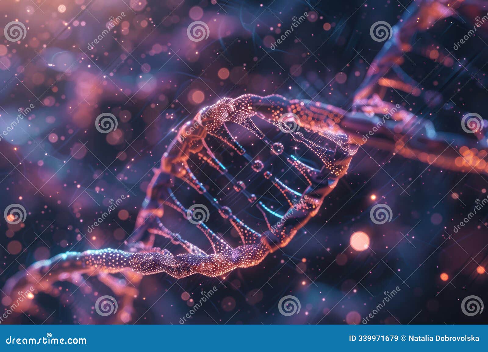 Protein Molecule Visualized in a Minimalistic Abstract Form, Ideal for ...