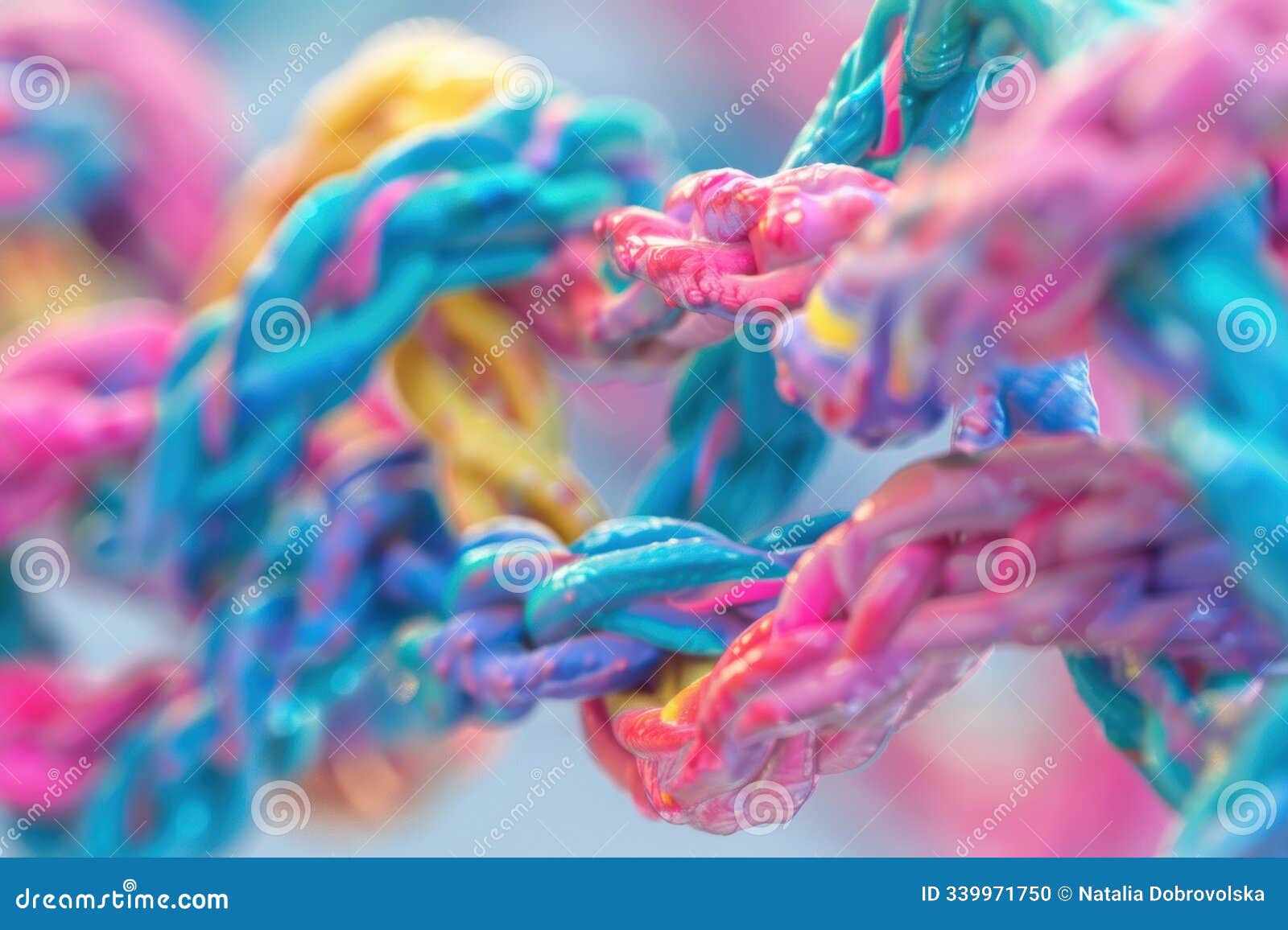 Protein Molecule Visualized in a Minimalistic Abstract Form, Ideal for ...