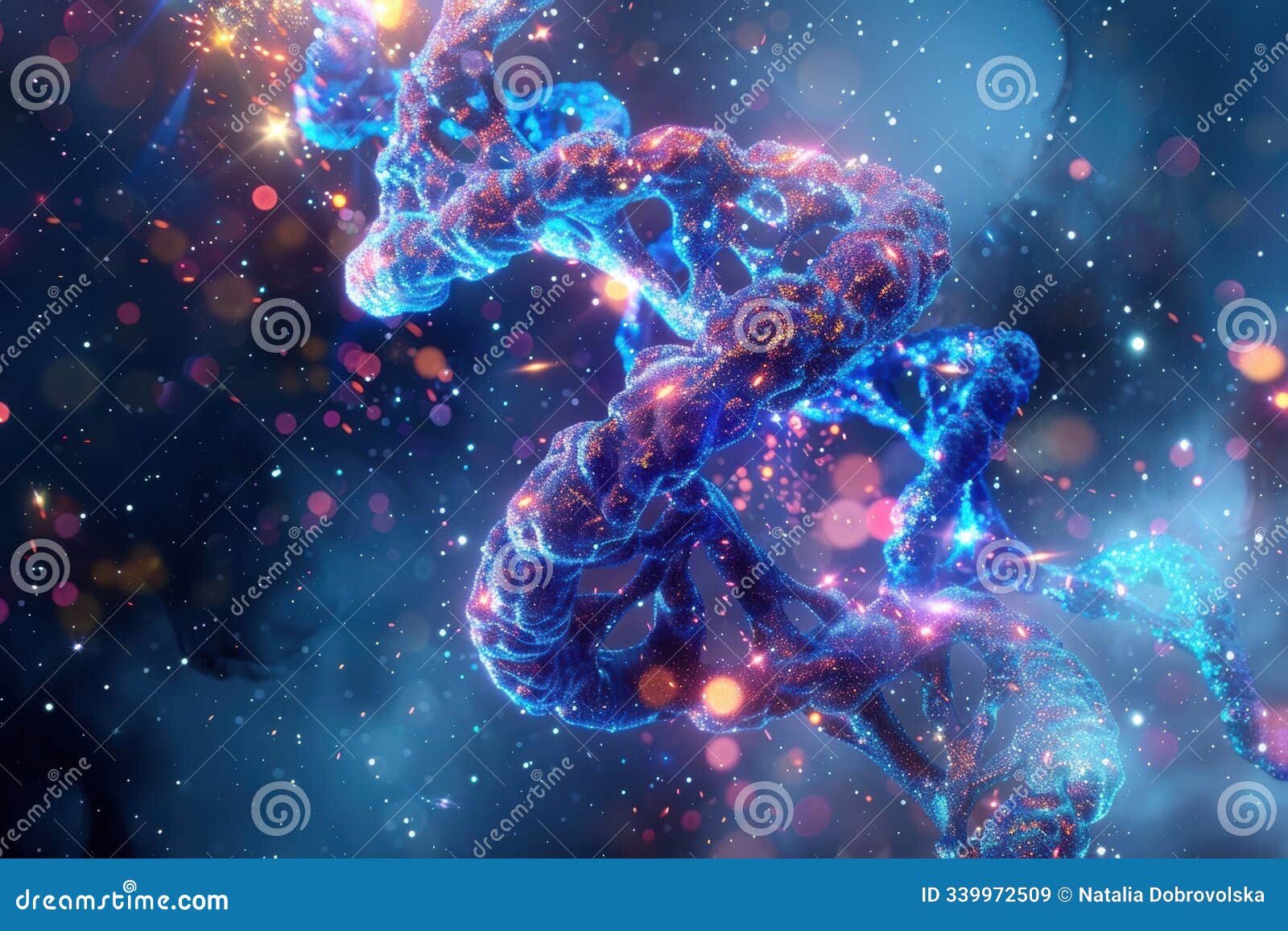 Protein Molecule Microscopic Analysis. Generate Ai Royalty-Free Stock ...