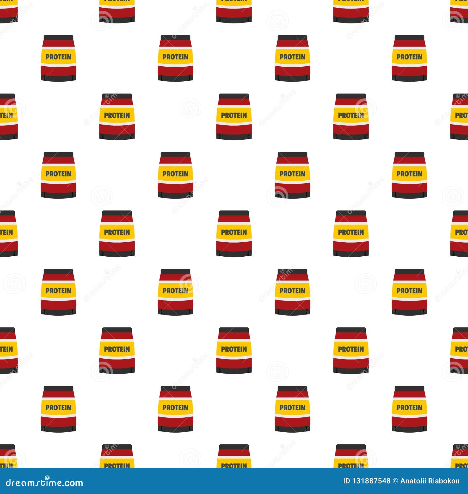 Protein Package Pattern Seamless Vector Stock Vector - Illustration of ...