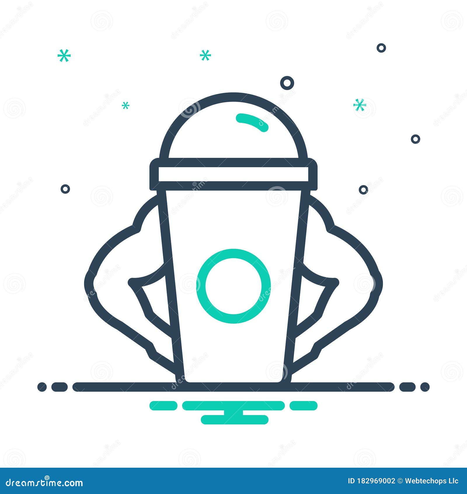 Mix Icon for Protein Shake, Cocktail and Glass Stock Vector ...