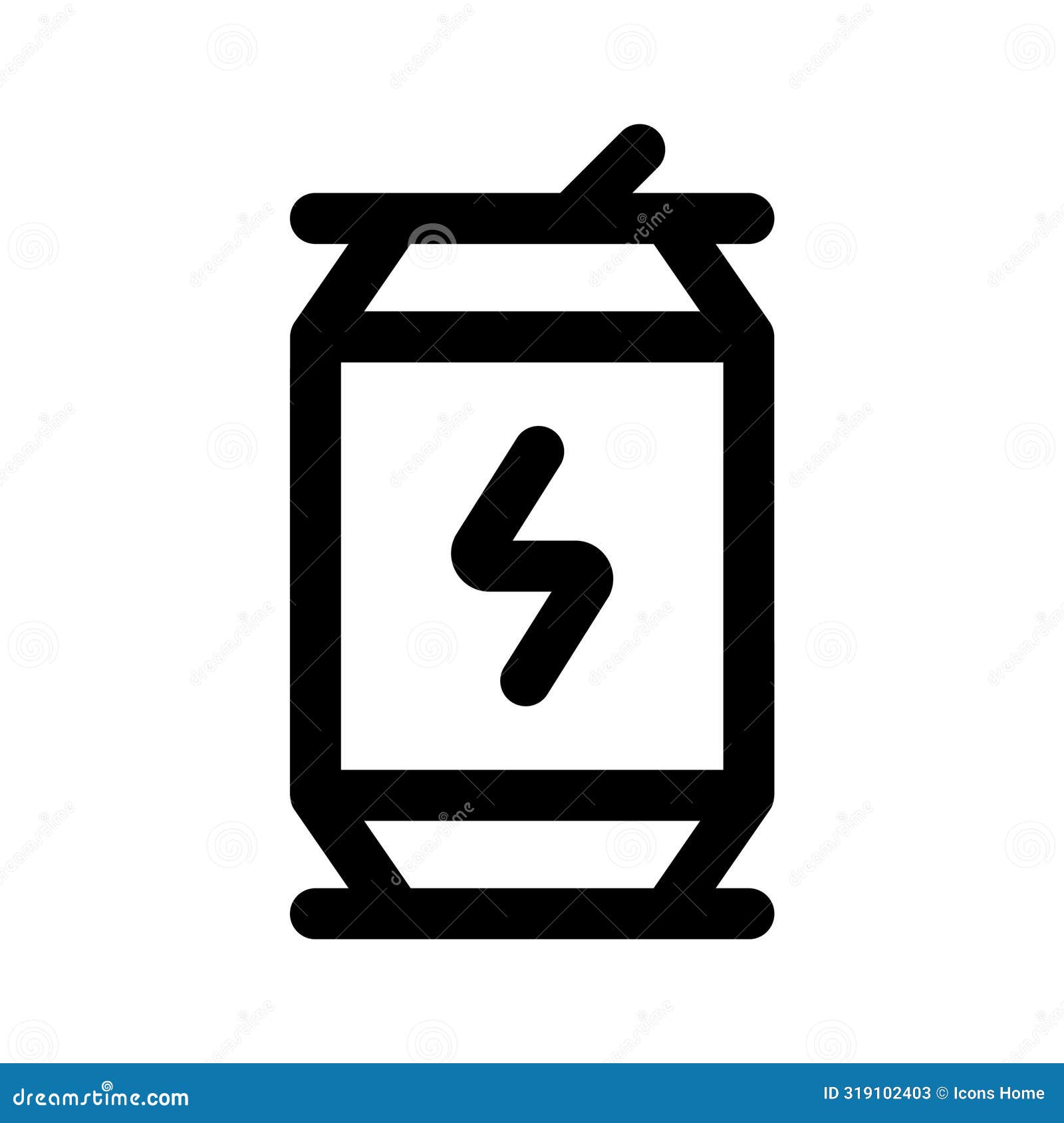 Protein Shake, Icon of Energy Drink, Customizable Vector Stock Vector ...