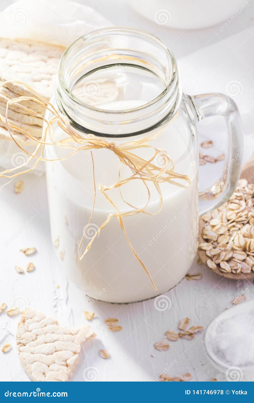Protein Source Oat Milk Homemade Product Stock Photo - Image of ...